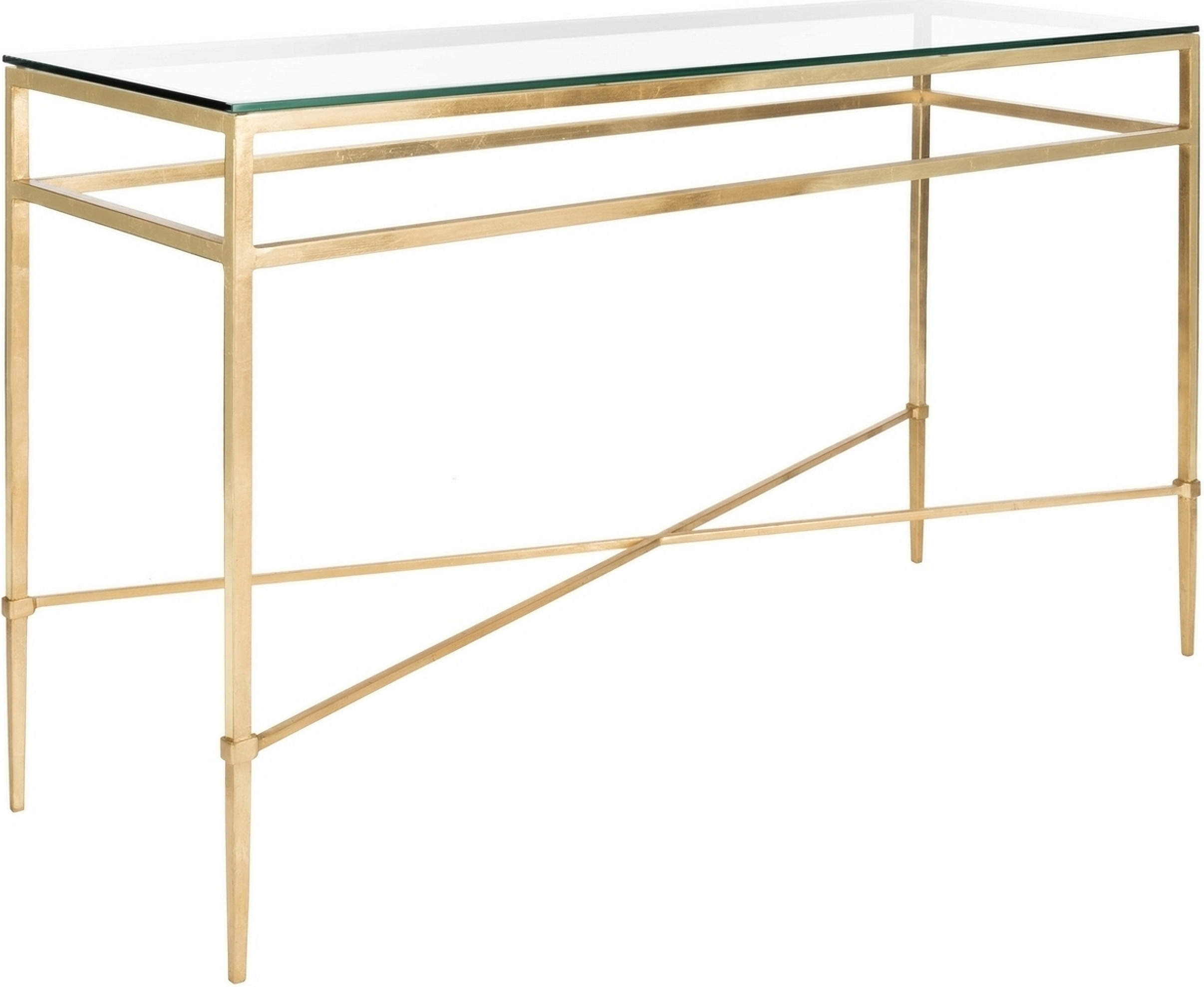 Baumgarten Console Table In Gold by Safavieh Couture | 1StopBedrooms