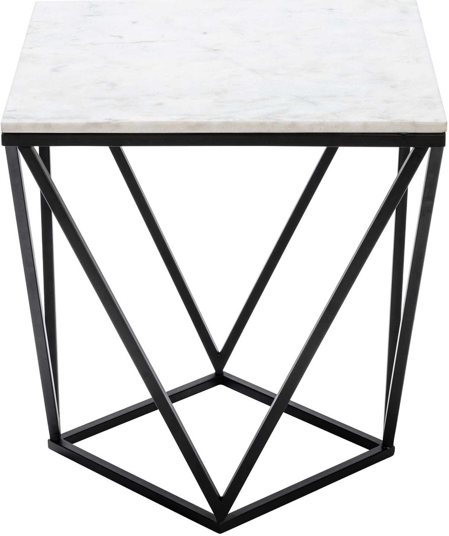 Baxter End Table In Black and White by Crestview Collection | 1StopBedrooms
