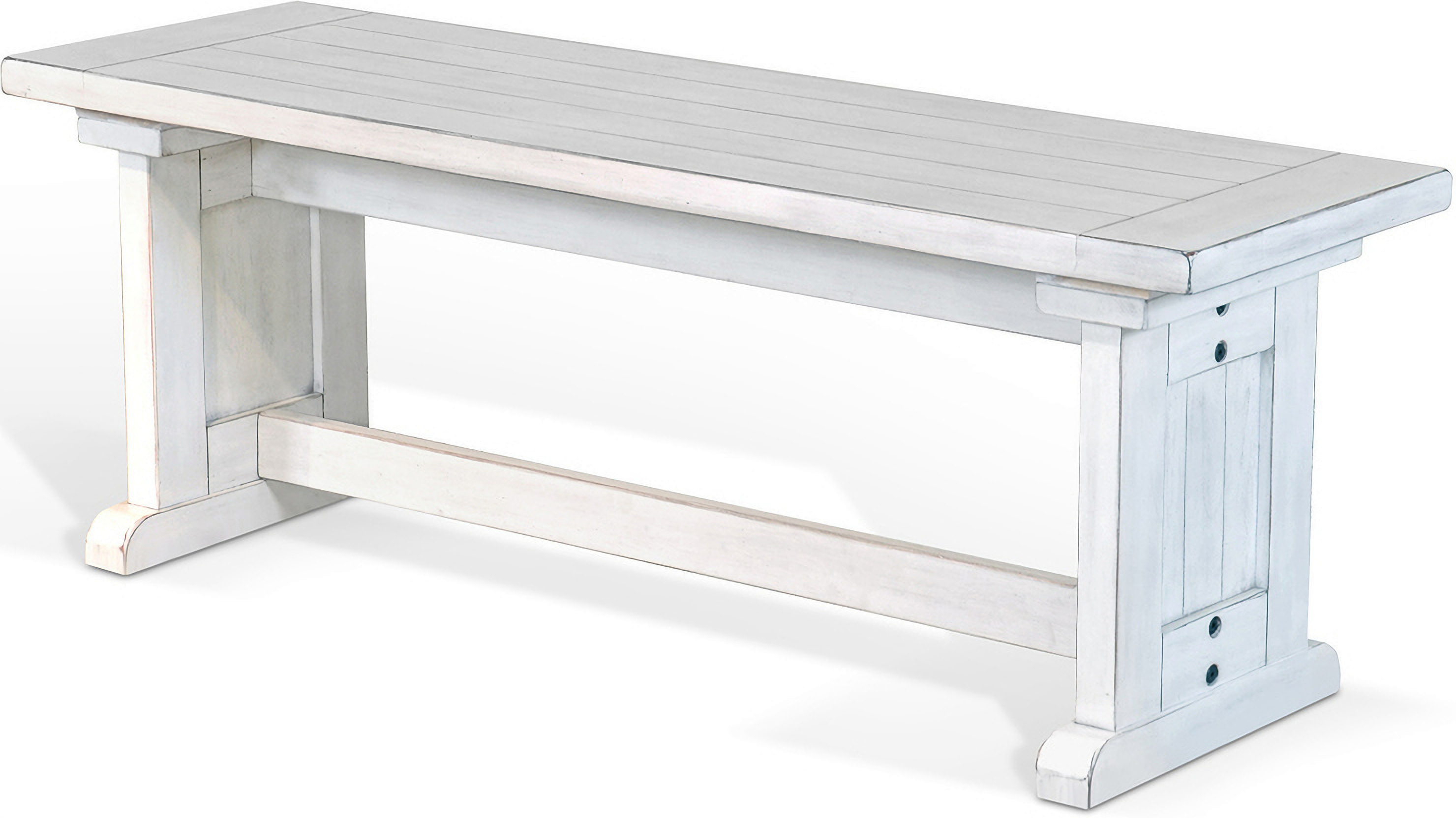 Bayside White Side Bench by Sunny Designs | 1StopBedrooms