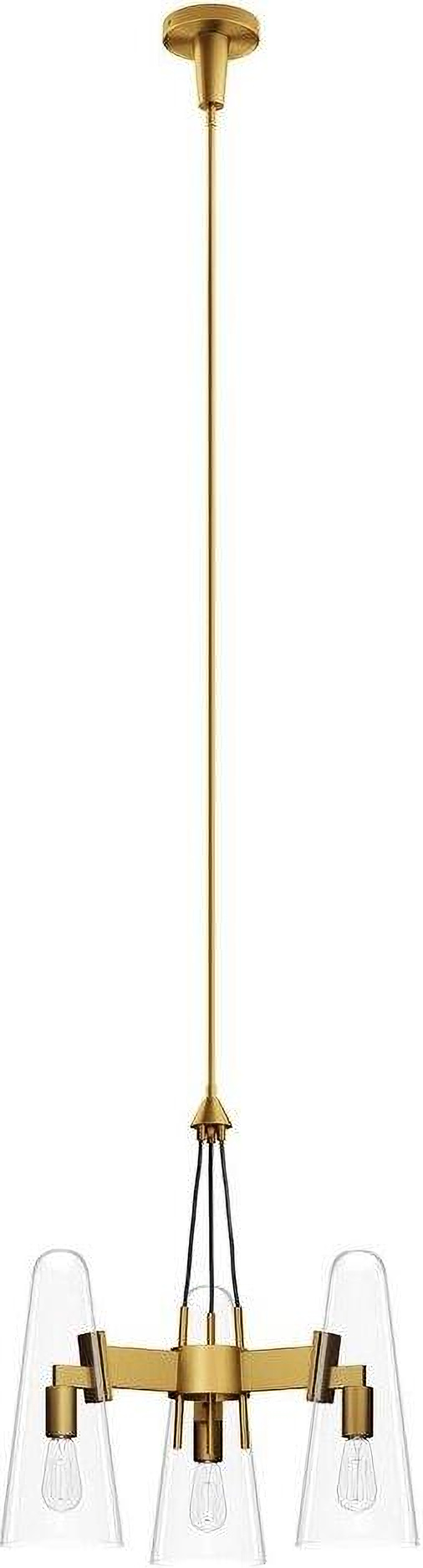 Beacon Brass 3-Light Pendant Light by Modway | 1StopBedrooms