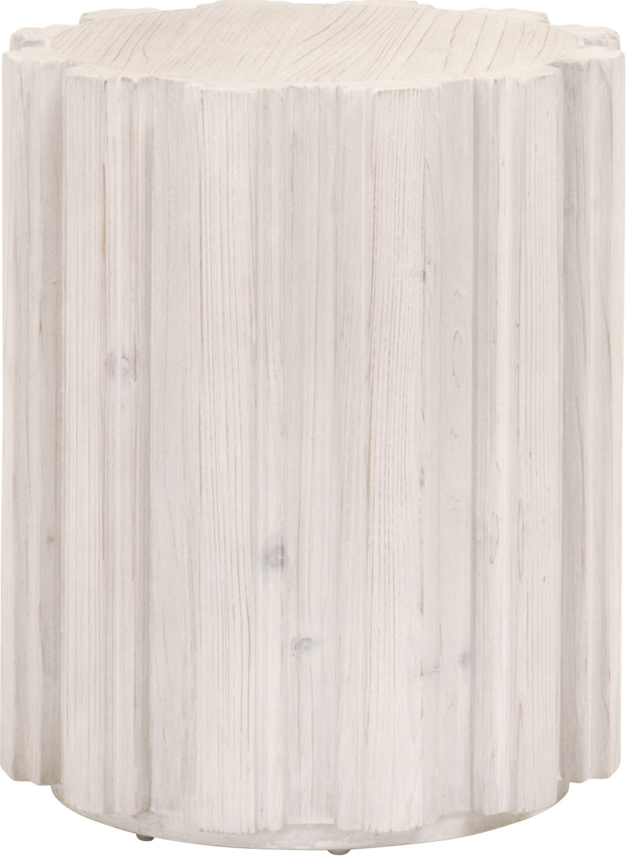 Bella Antique Roma Accent Table In White Wash Pine by Essentials For Living | 1StopBedrooms