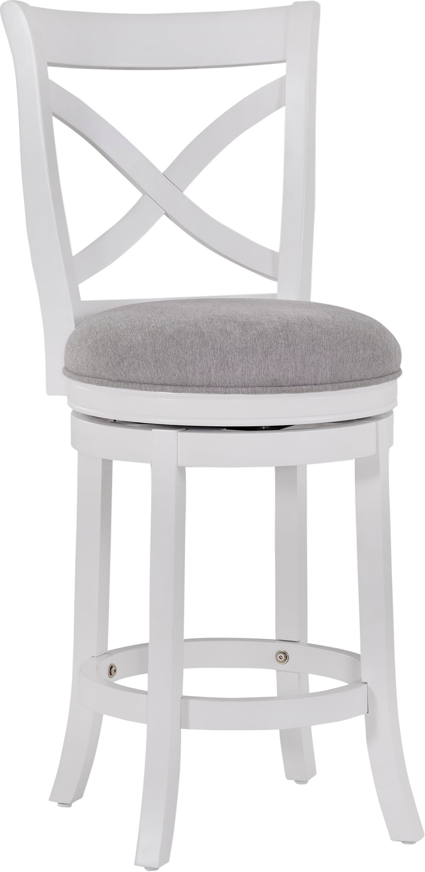 Belmont 26 Inch Stool In White by American Woodcrafters | 1StopBedrooms