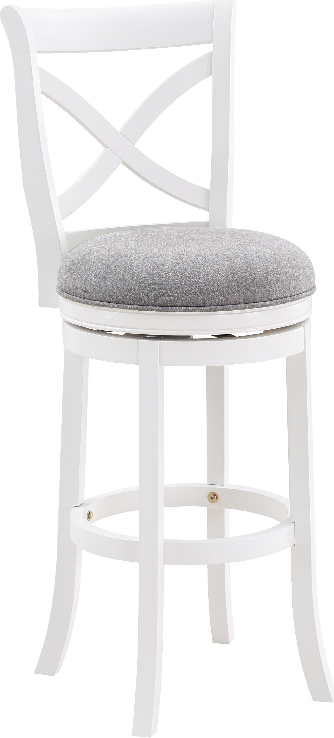 Belmont 30 Inch Stool In White by American Woodcrafters | 1StopBedrooms