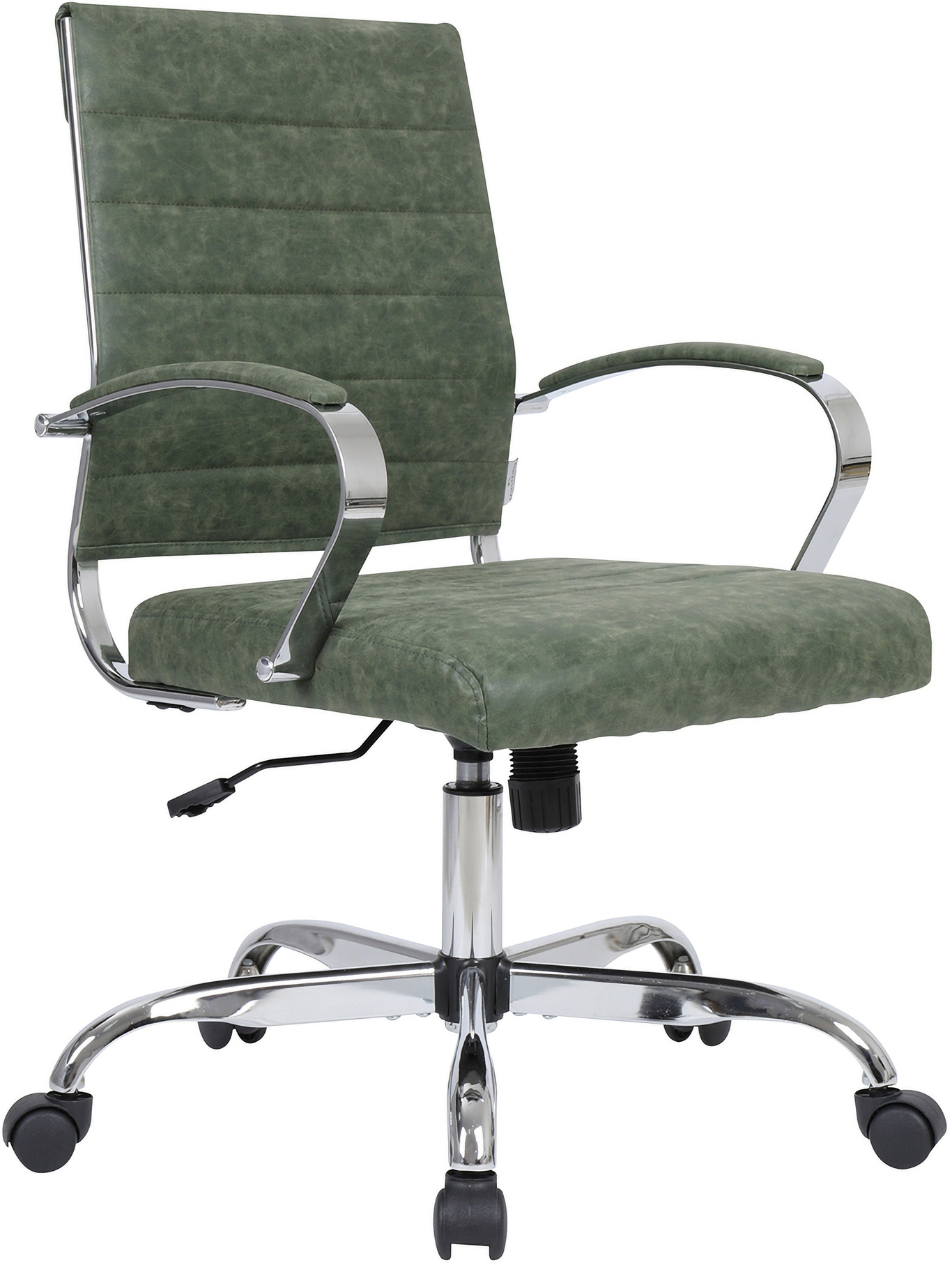 Benmar Leather Office Chair In Green by LeisureMod | 1StopBedrooms