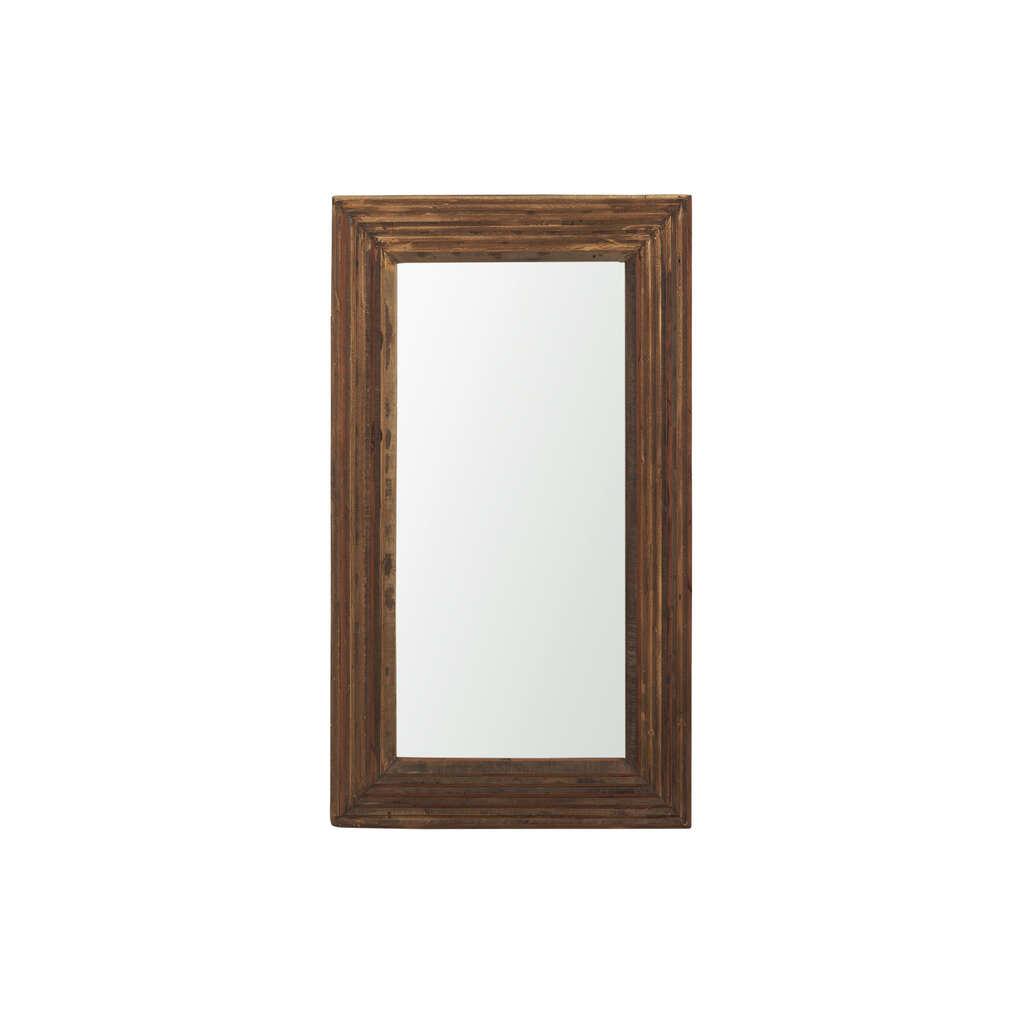 Bennet Small Rectangle Mirror In Reclaimed Wood by Mercana | 1StopBedrooms