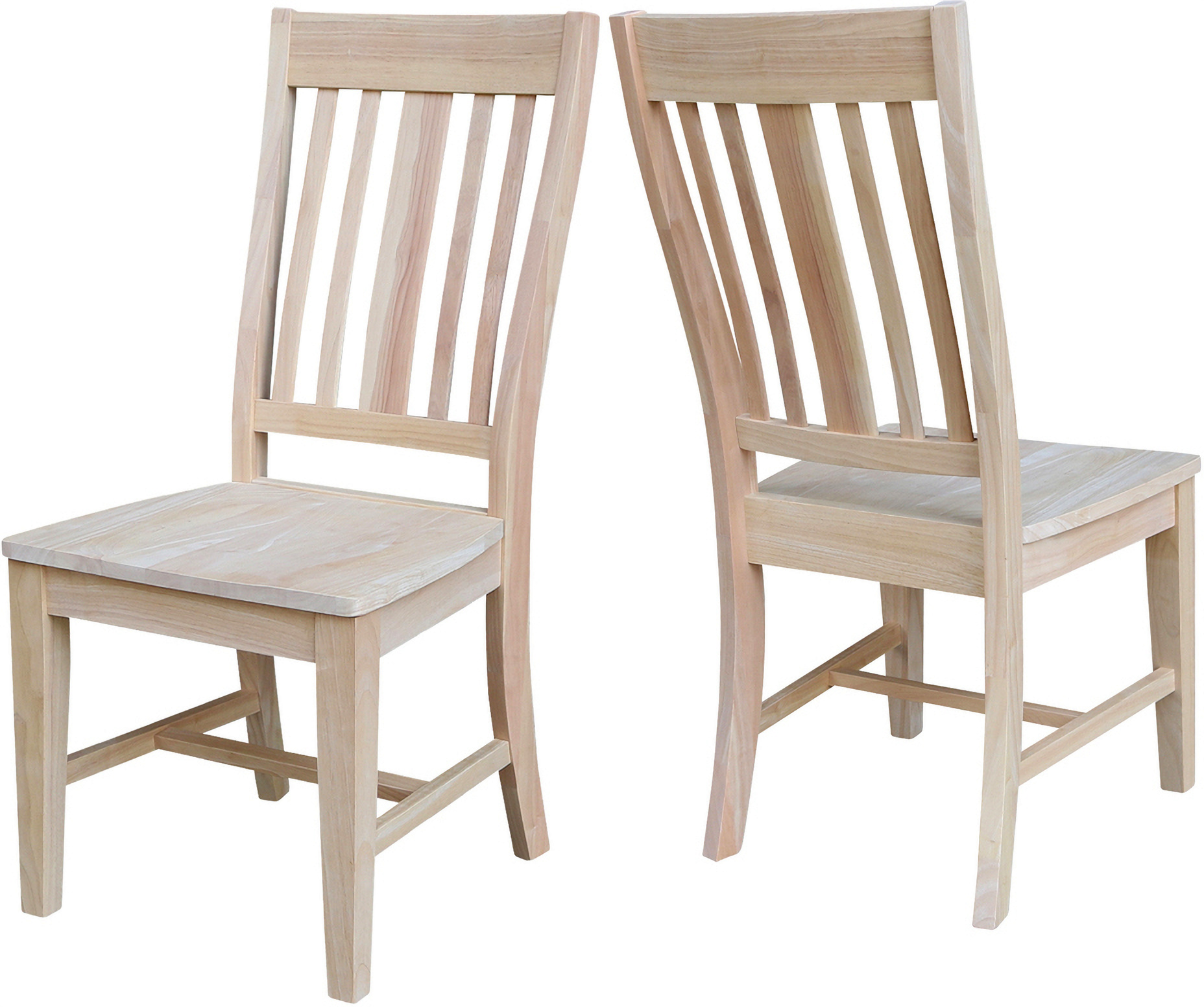 Benson Dining Chairs Set of 2 In Unfinished by International Concepts ...