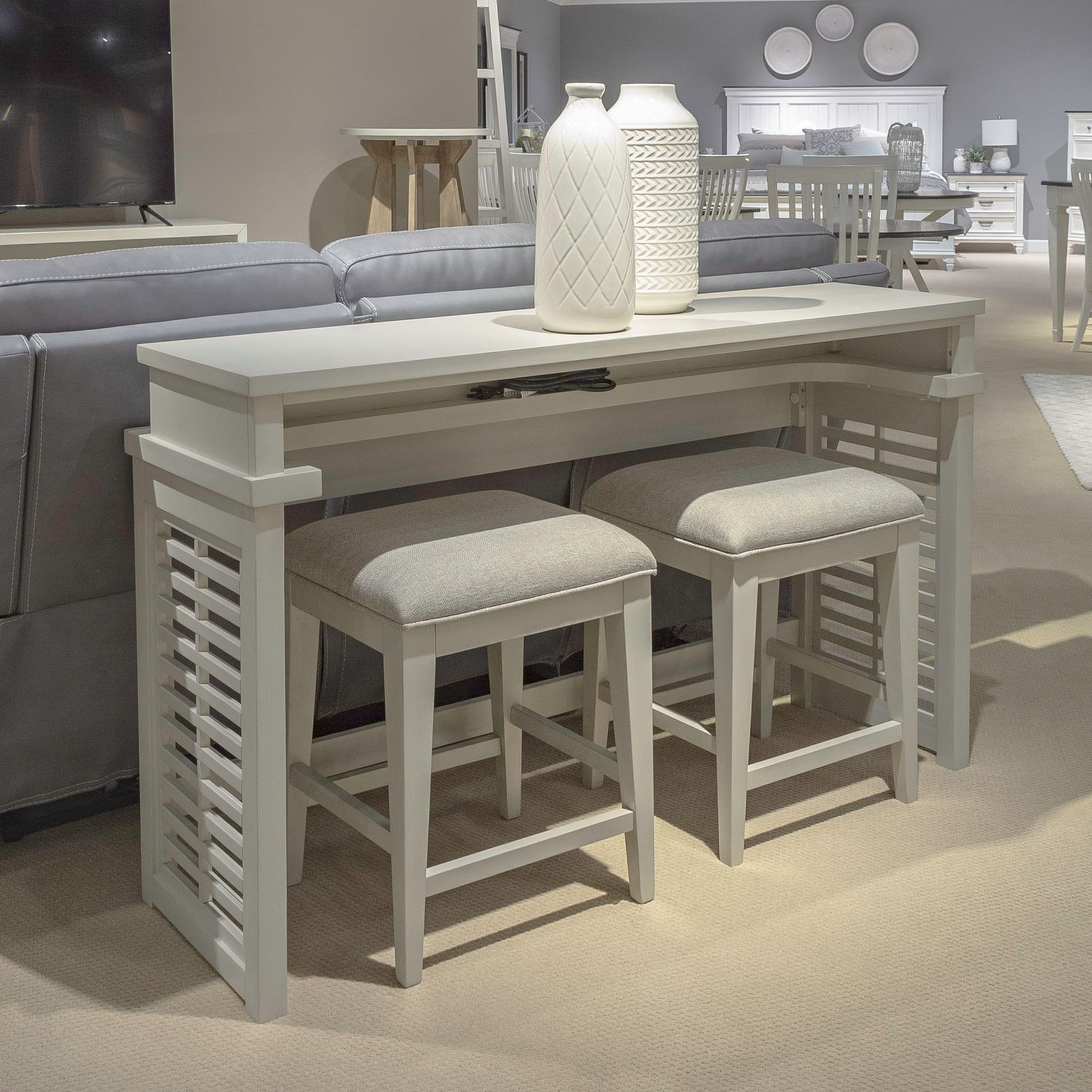 Berkley Home Bar Set In Linen and Khaki by Liberty | 1StopBedrooms