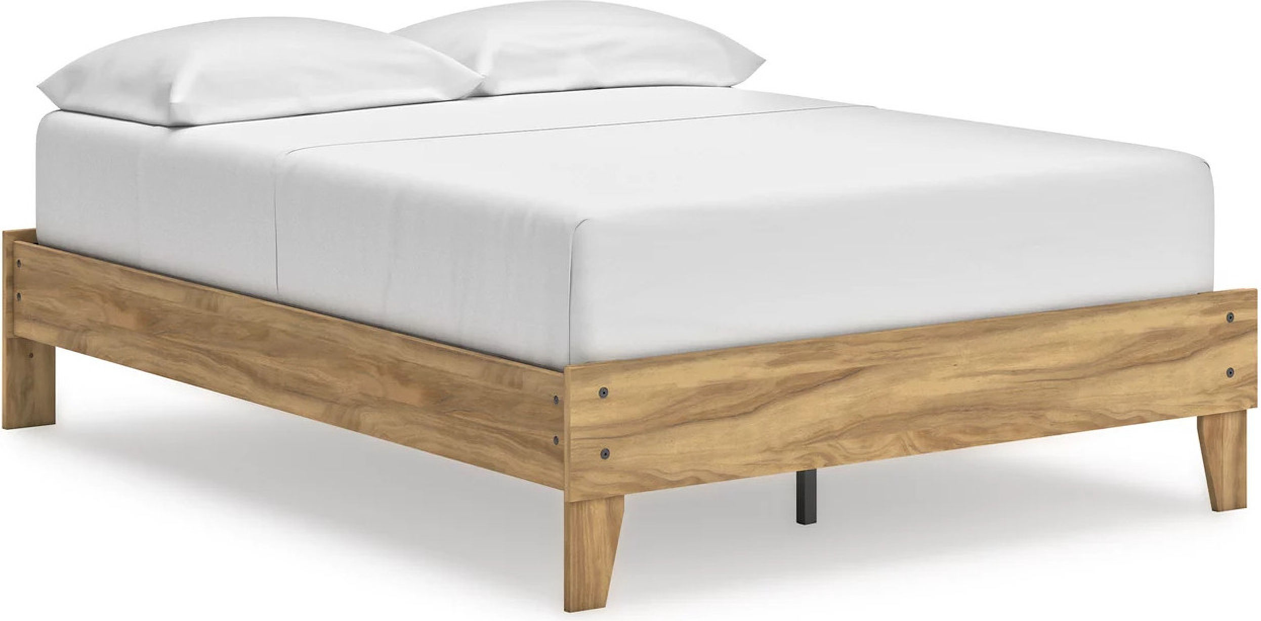 Bermacy Full Platform Bed In Light Brown by Ashley Furniture | 1StopBedrooms