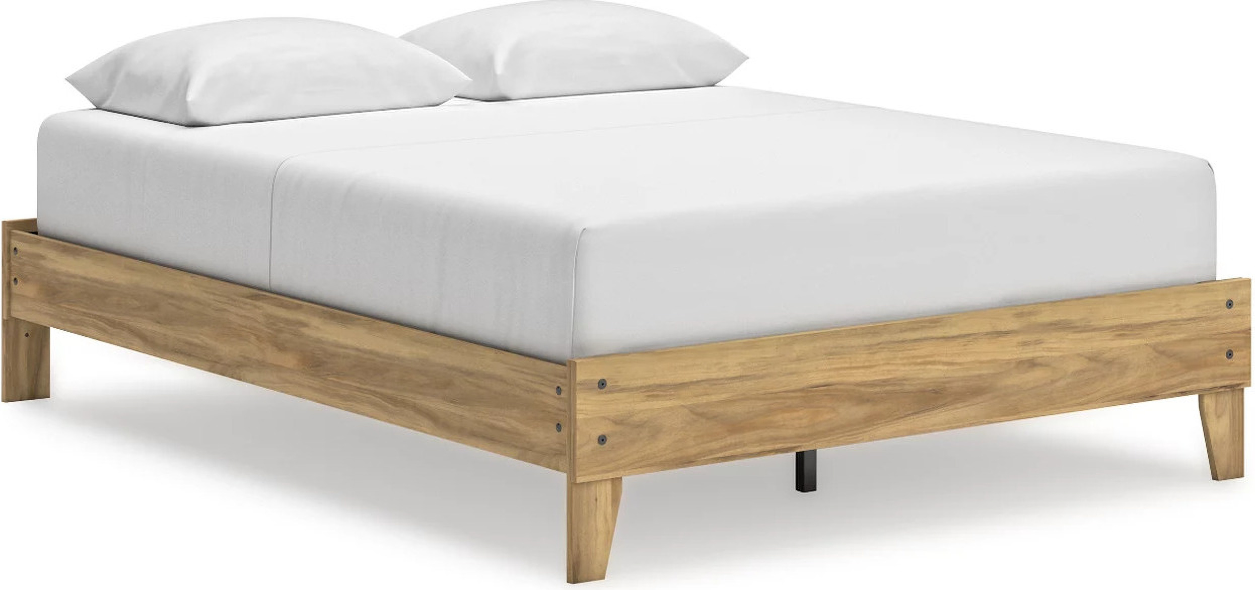 Bermacy Queen Platform Bed In Light Brown by Ashley Furniture | 1StopBedrooms