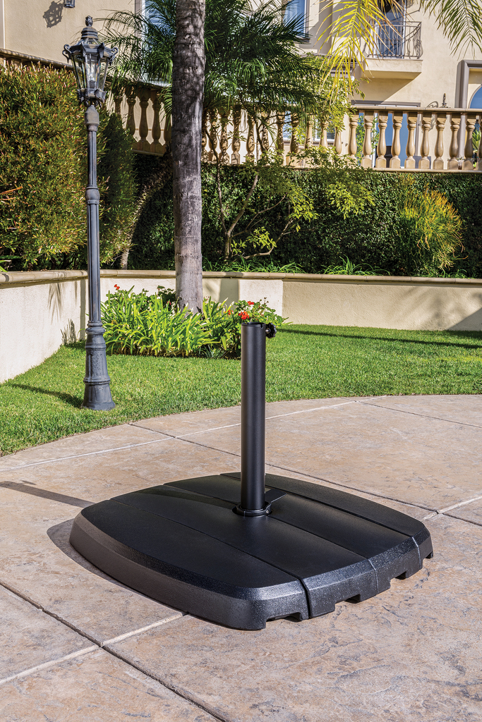 Bermuda 4 Section Resin Base In Black by Simplyshade | 1StopBedrooms