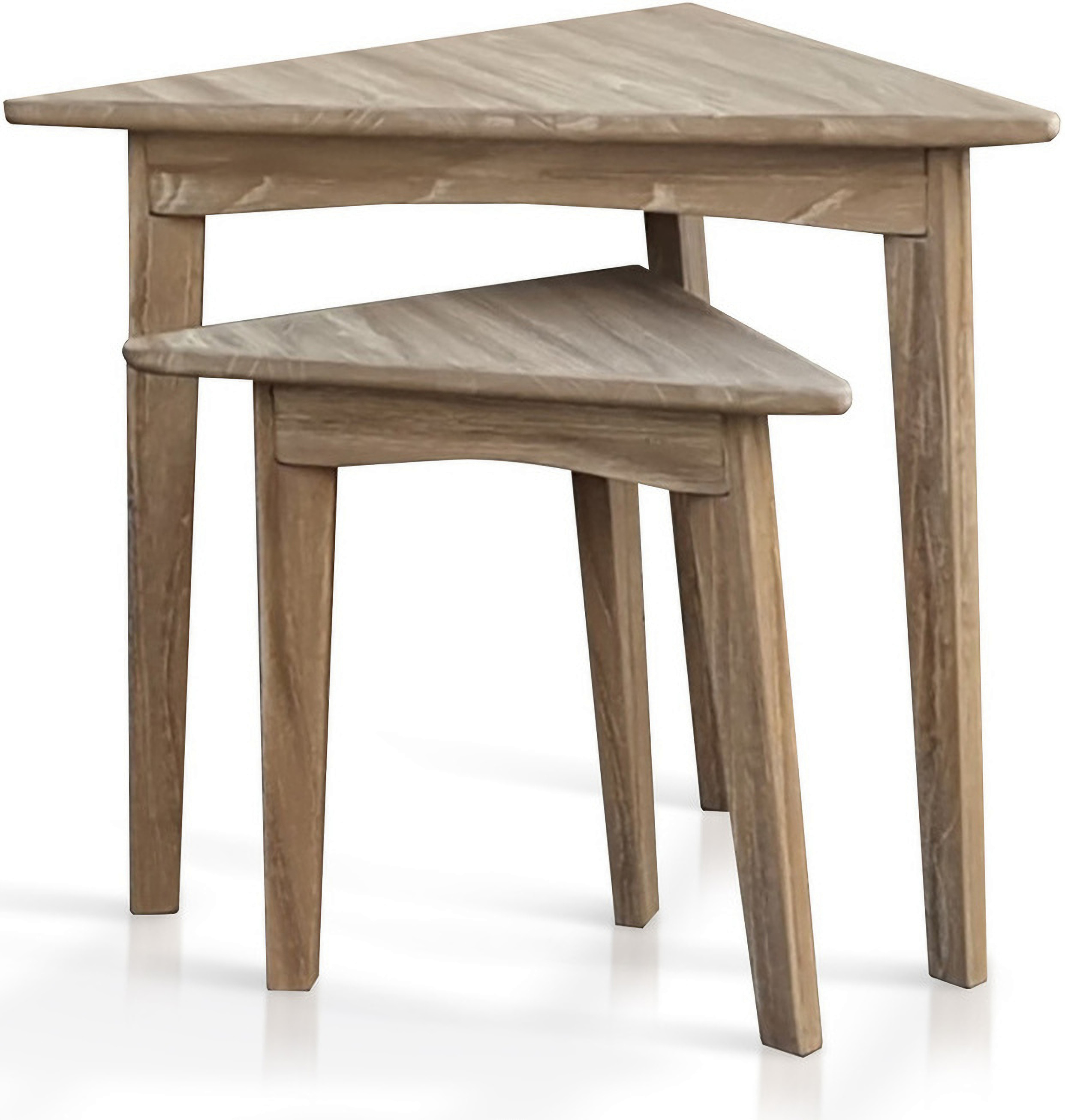 Bijou Triangular Nesting Table In Wheat by Sunny Designs | 1StopBedrooms