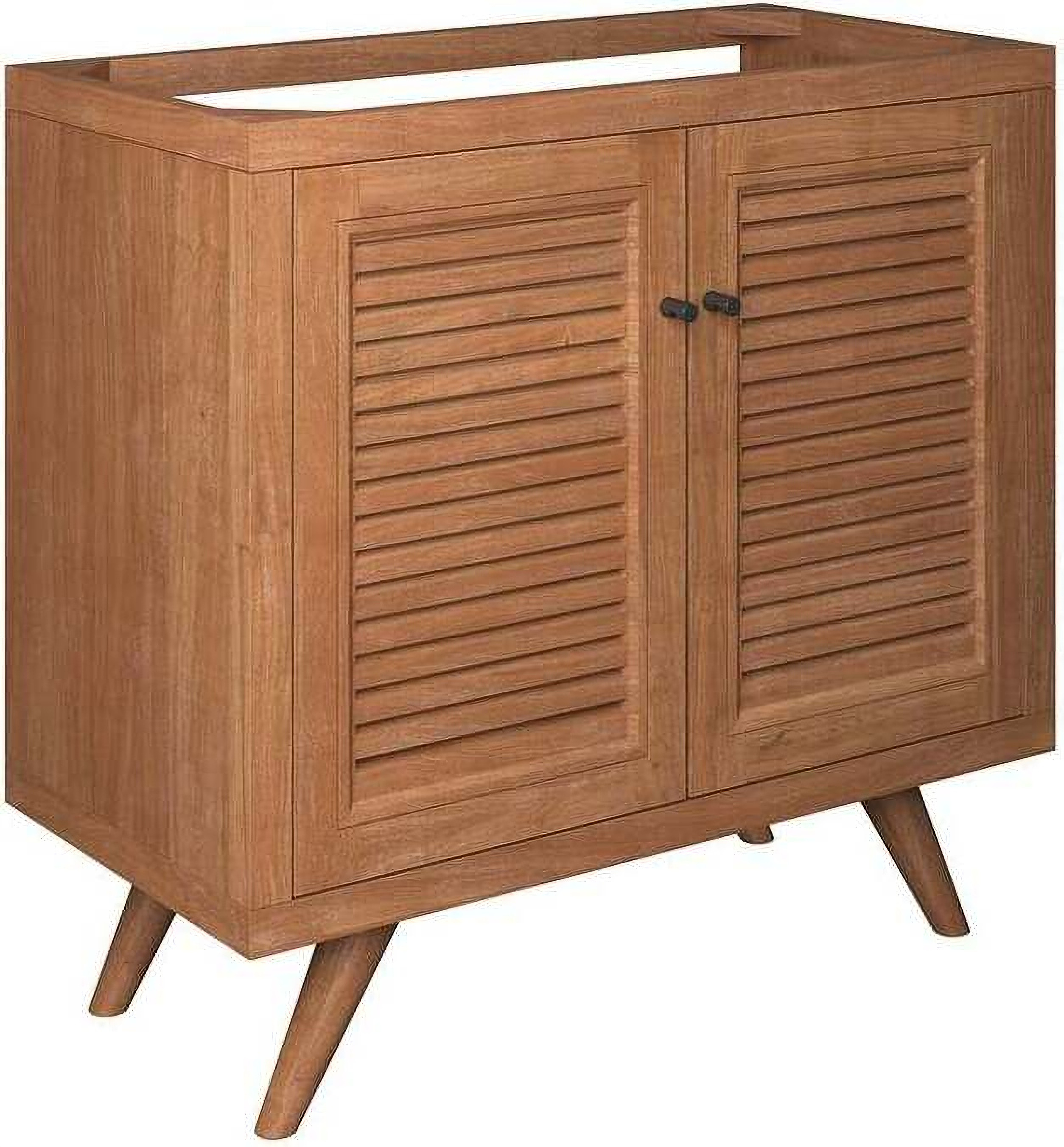 Birdie 36 Inch Teak Wood Bathroom Vanity Cabinet In Natural by Modway ...