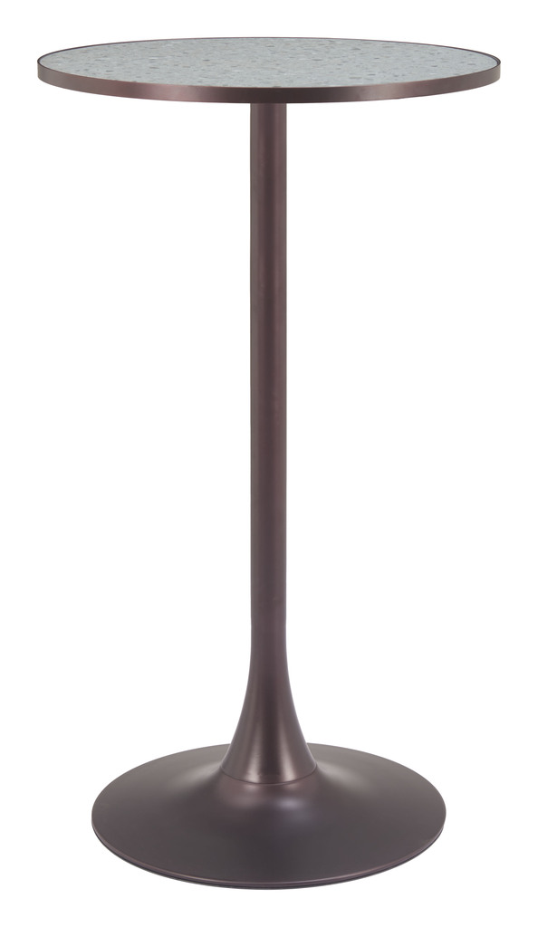 Bite Bar Table In Gray and Bronze by Zuo Modern | 1StopBedrooms