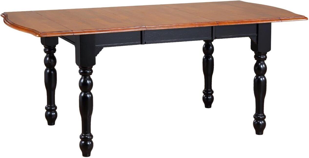 Black Cherry Selections Antique Black with Cherry Top Drop Leaf ...