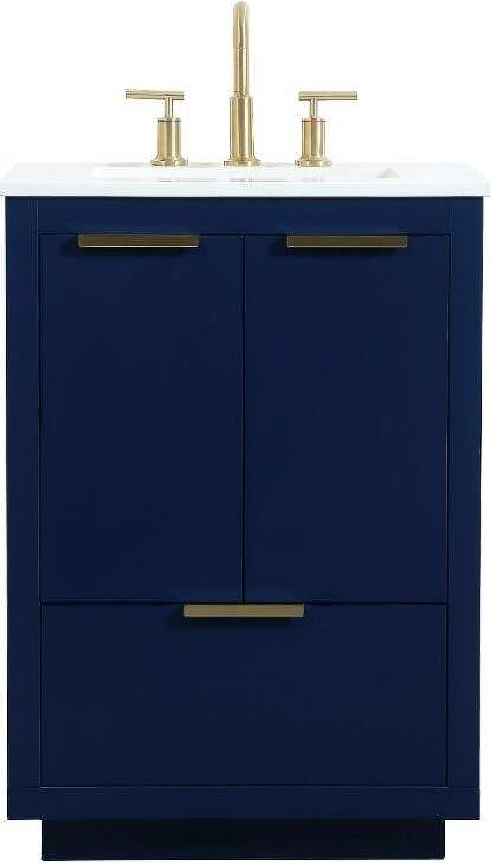 Blake 24 Inch Single Bathroom Vanity In Blue by Elegant Lighting ...