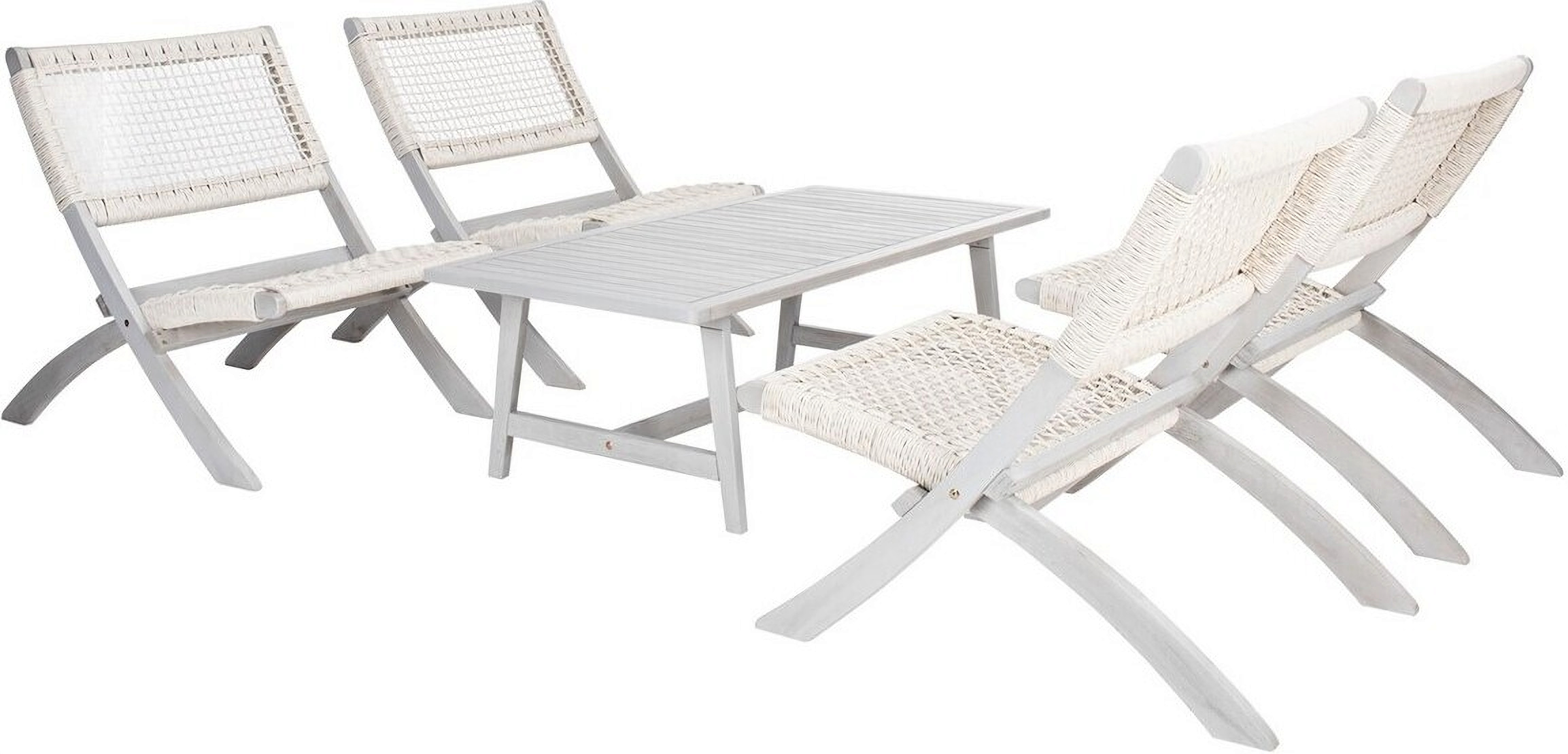 Blaze 5 Piece Coffee Set in Grey by Safavieh | 1StopBedrooms