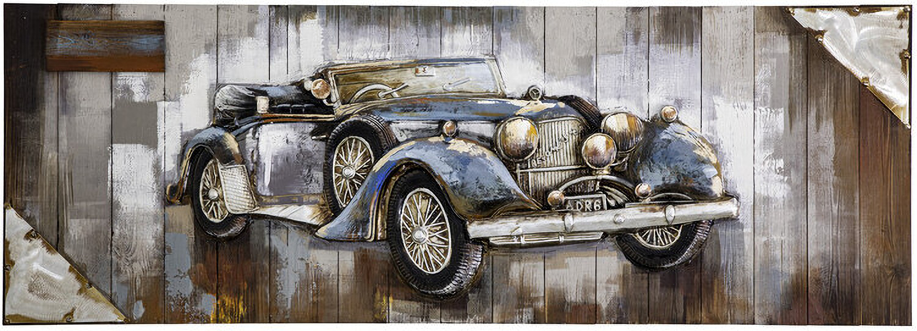 Blue Vintage Car Wall Art In Multicolor by Yosemite Home Decor ...