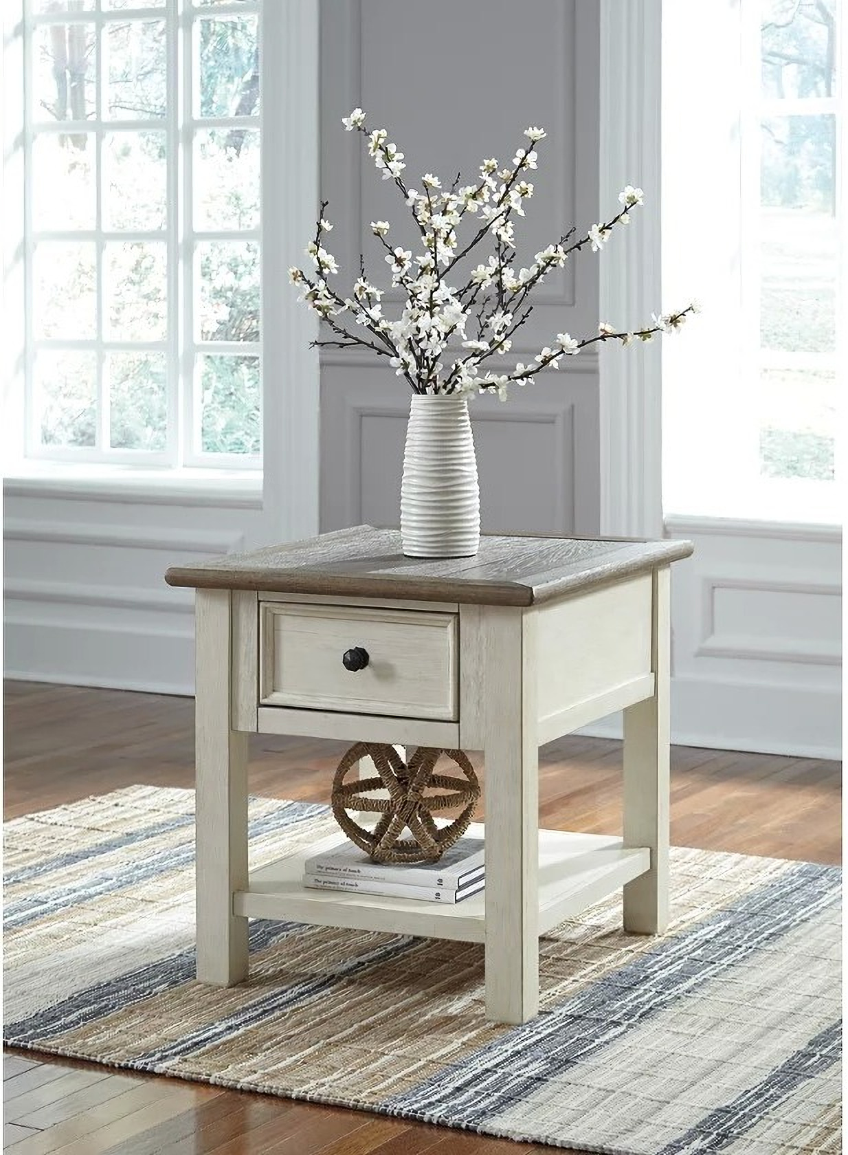 Bolanburg Weathered Gray Rectangular End Table by Ashley Furniture | 1StopBedrooms