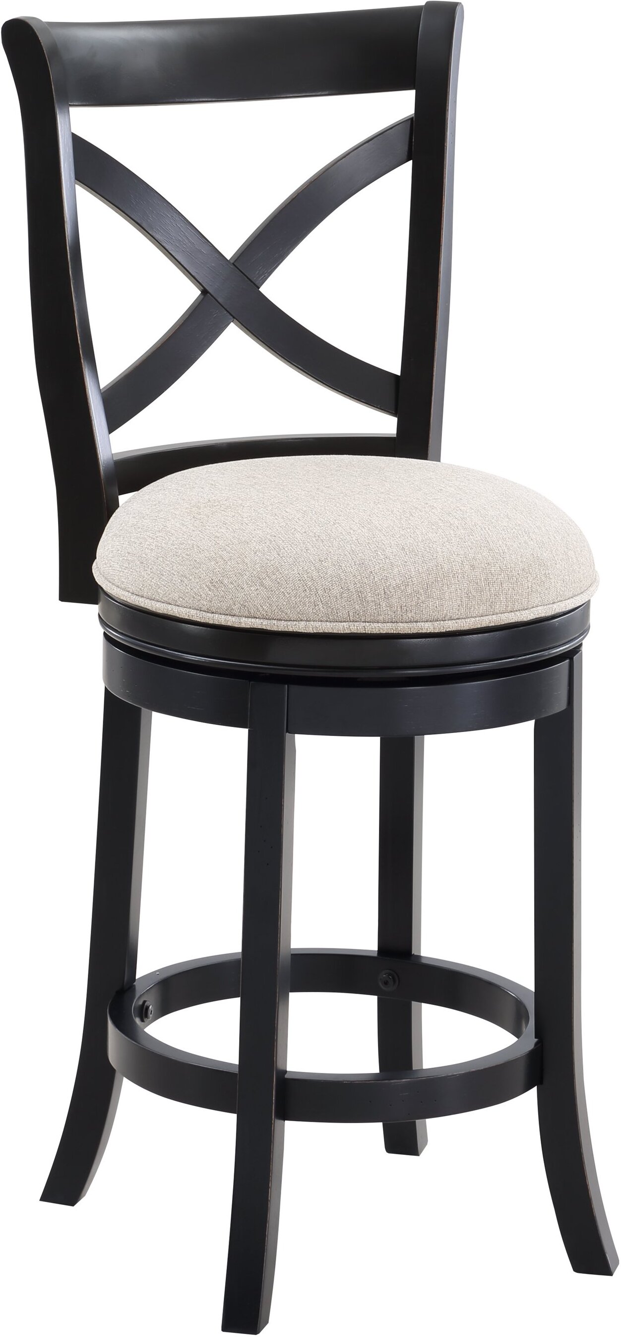 Booker 26 Inch Stool In Black by American Woodcrafters | 1StopBedrooms