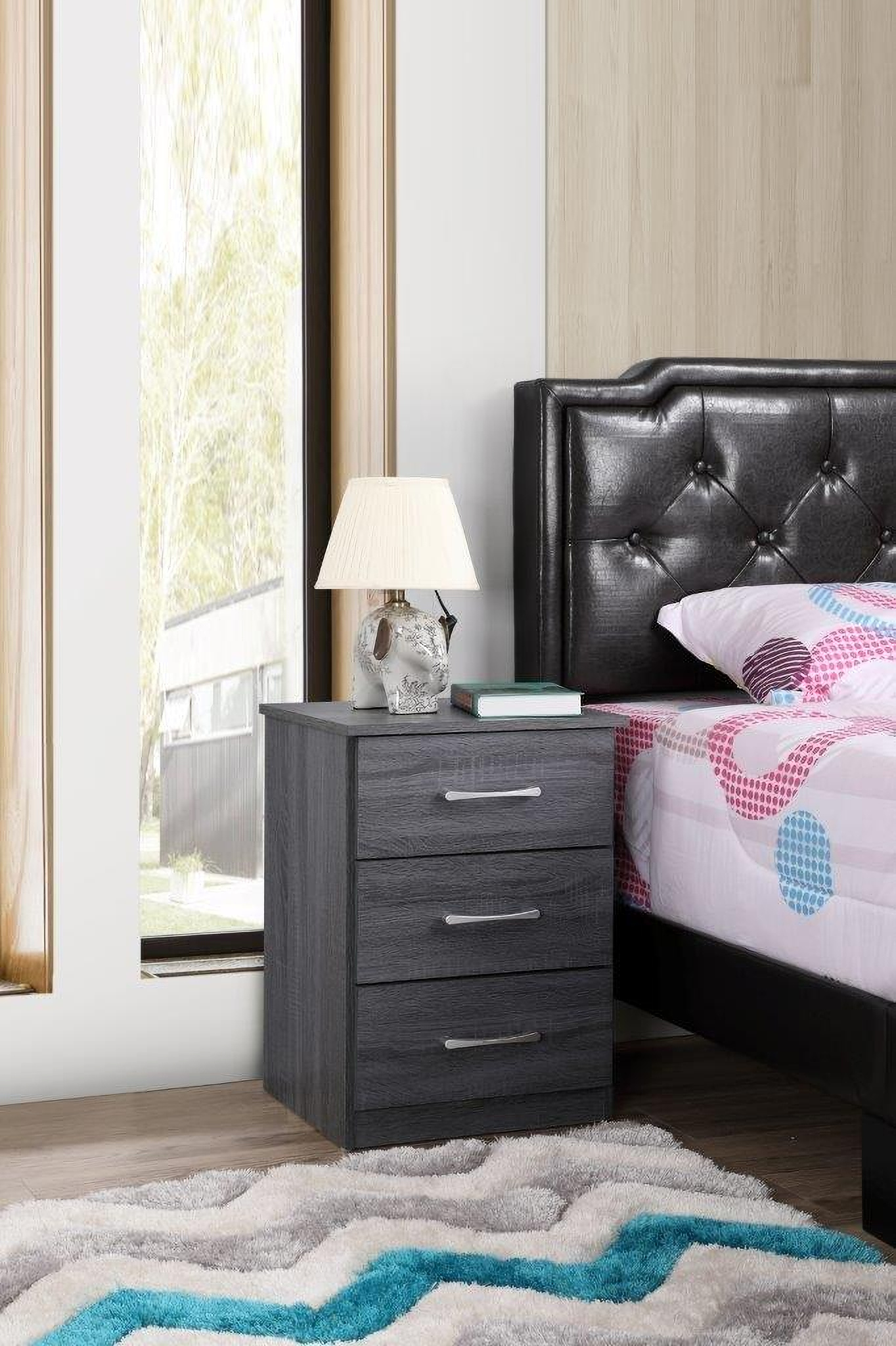 Boston Gray Nightstand by Glory | 1StopBedrooms