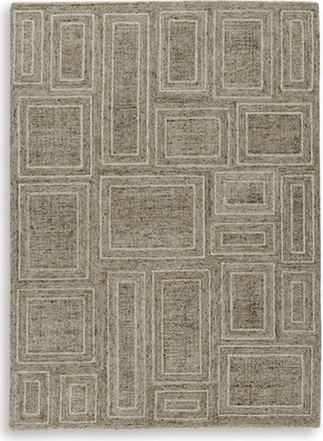 Brickburgh Medium Rug In Gray and Ivory by Ashley Furniture | 1StopBedrooms