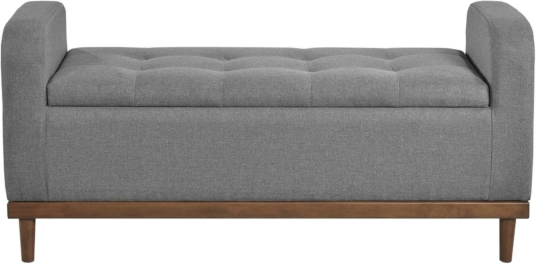 Brigitte Lift Top Storage Bench In Gray by Homelegance | 1StopBedrooms