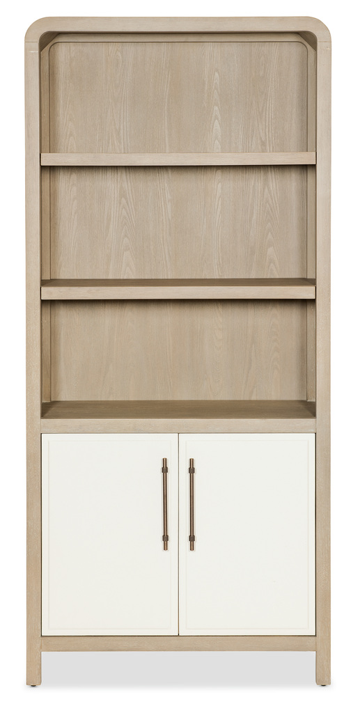 Brixton Bookcase In Light Wood by Hooker | 1StopBedrooms