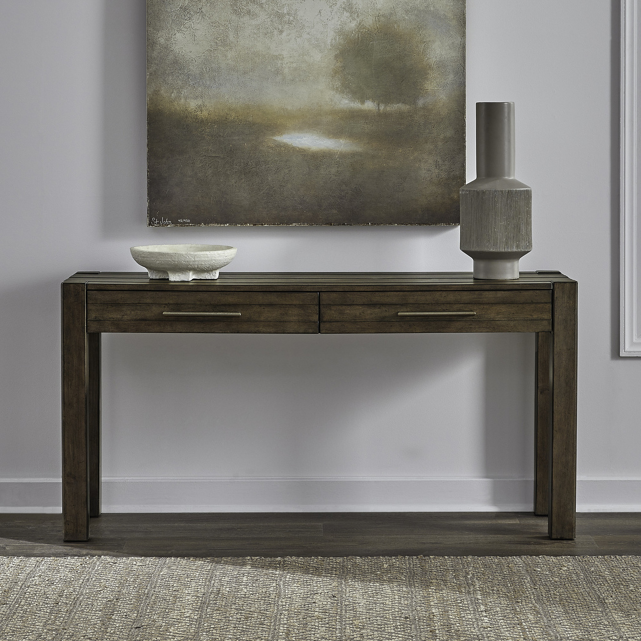 Broadmore Console Table In Brown by Liberty | 1StopBedrooms