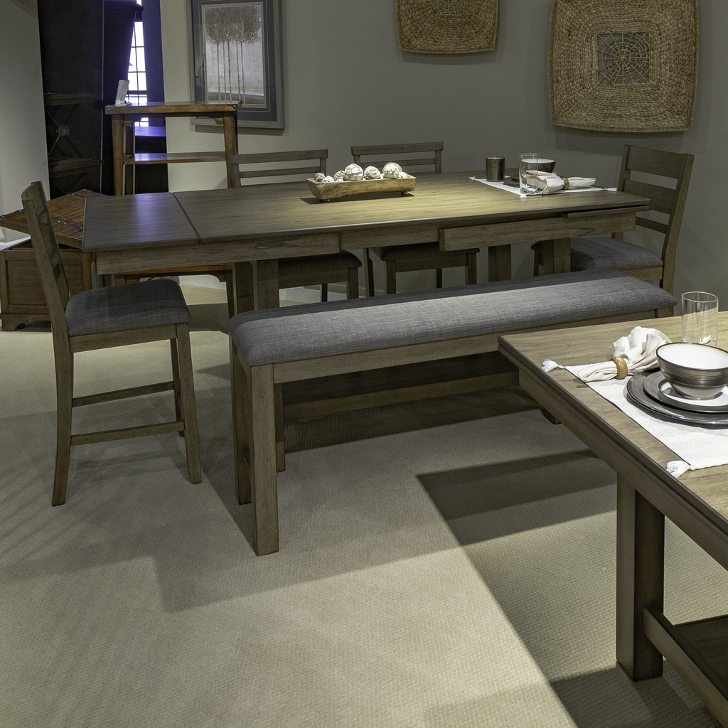Brook Bay Gathering Trestle Dining Room Set In Sandstone by Liberty ...