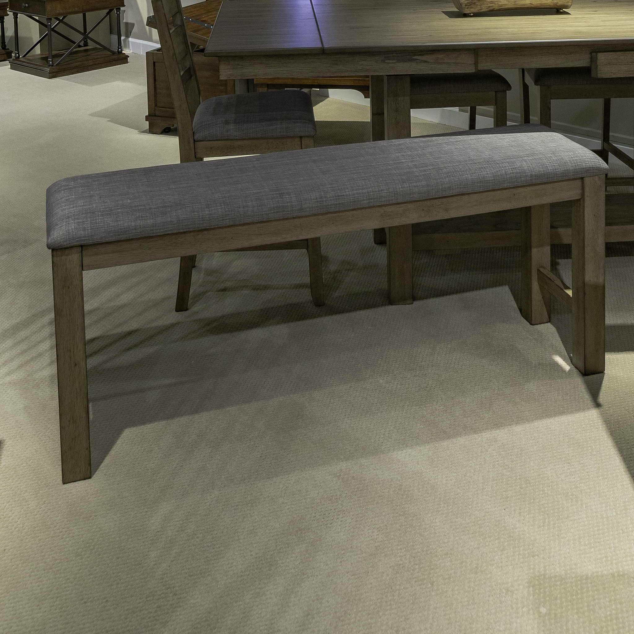 Brook Bay Upholstered Counter Bench In Sandstone by Liberty | 1StopBedrooms