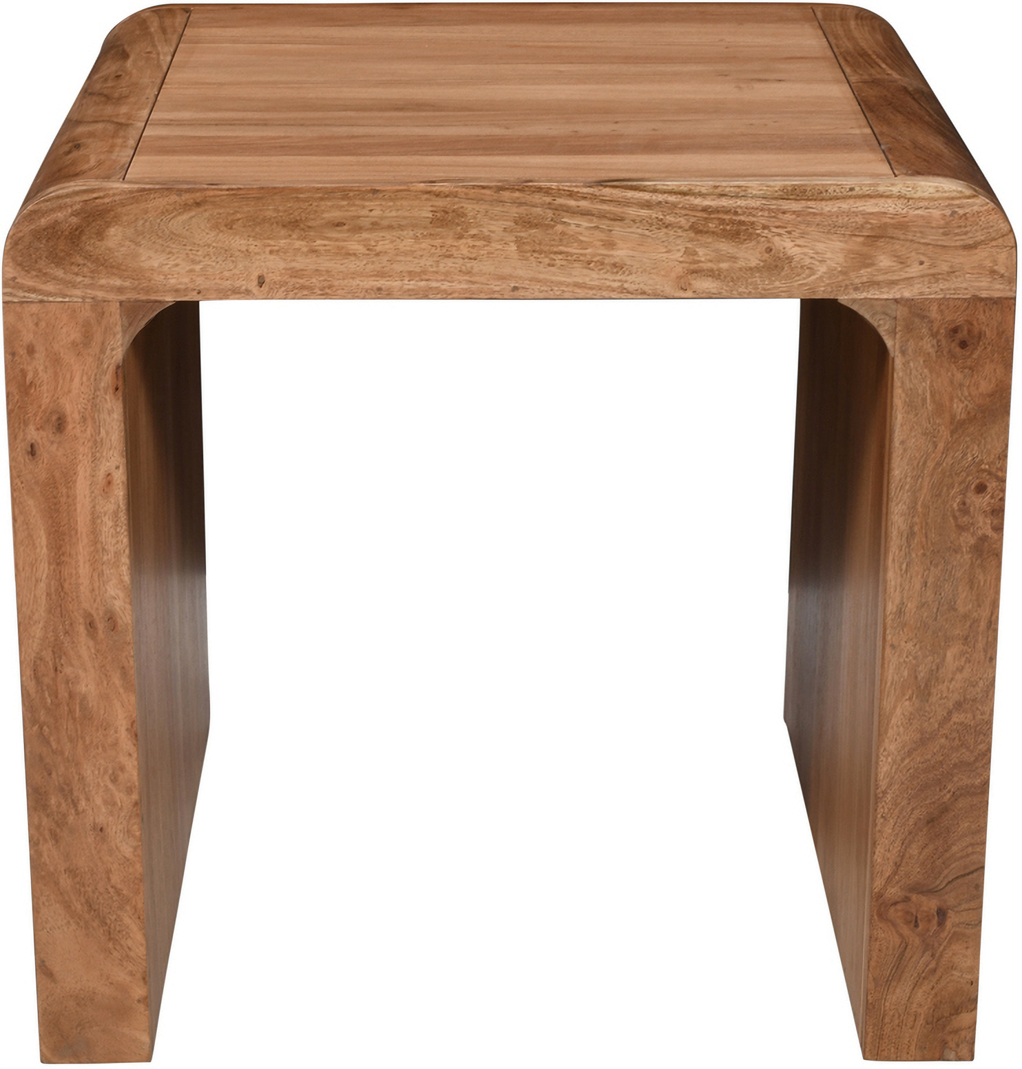 Brooklyn Square Waterfall Curved End Table In Natural by Jofran ...