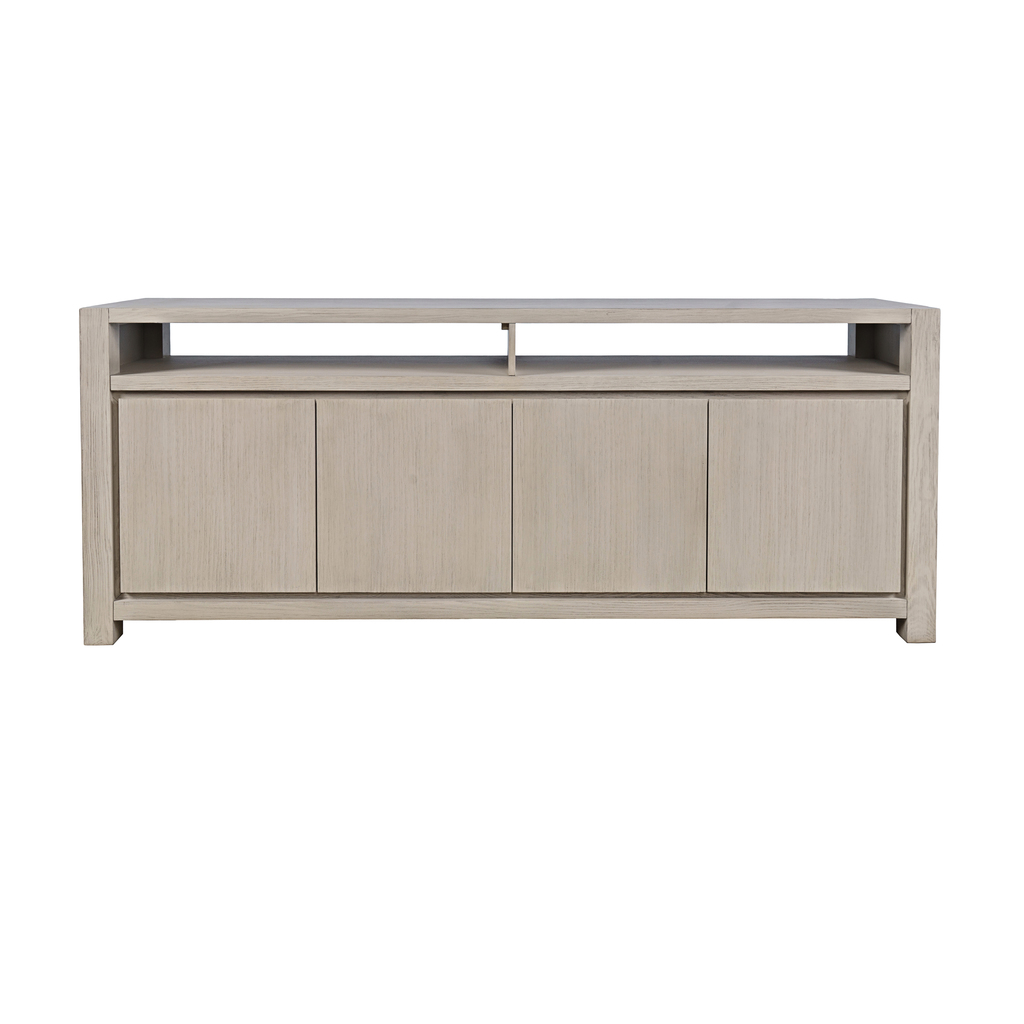 Brownstone 80 Inch Media Console TV Stand with Four-Door Cabinet ...