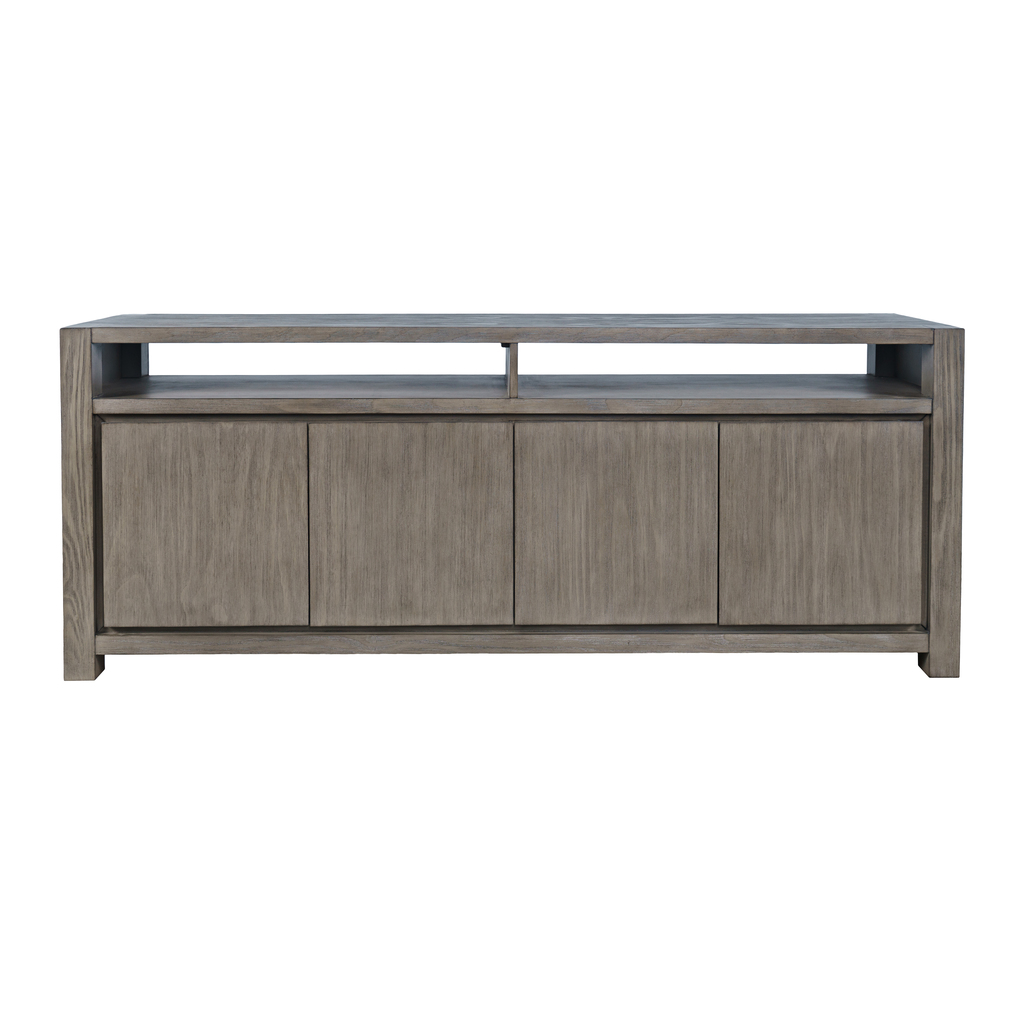 Brownstone 80 Inch Media Console TV Stand with Four-Door Cabinet ...