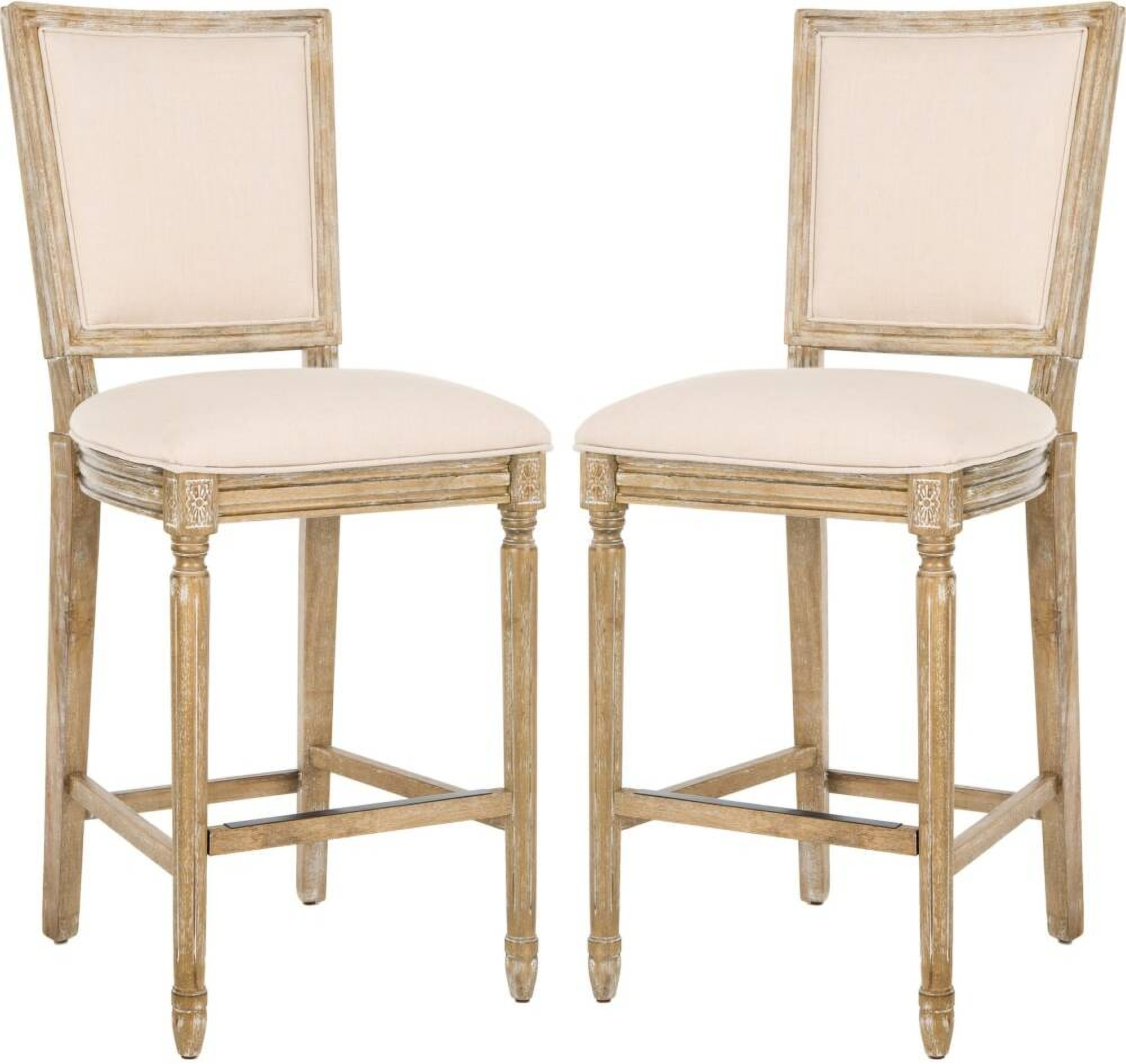 Buchanan Beige Rectangle Bar Stool - 1StopBedrooms