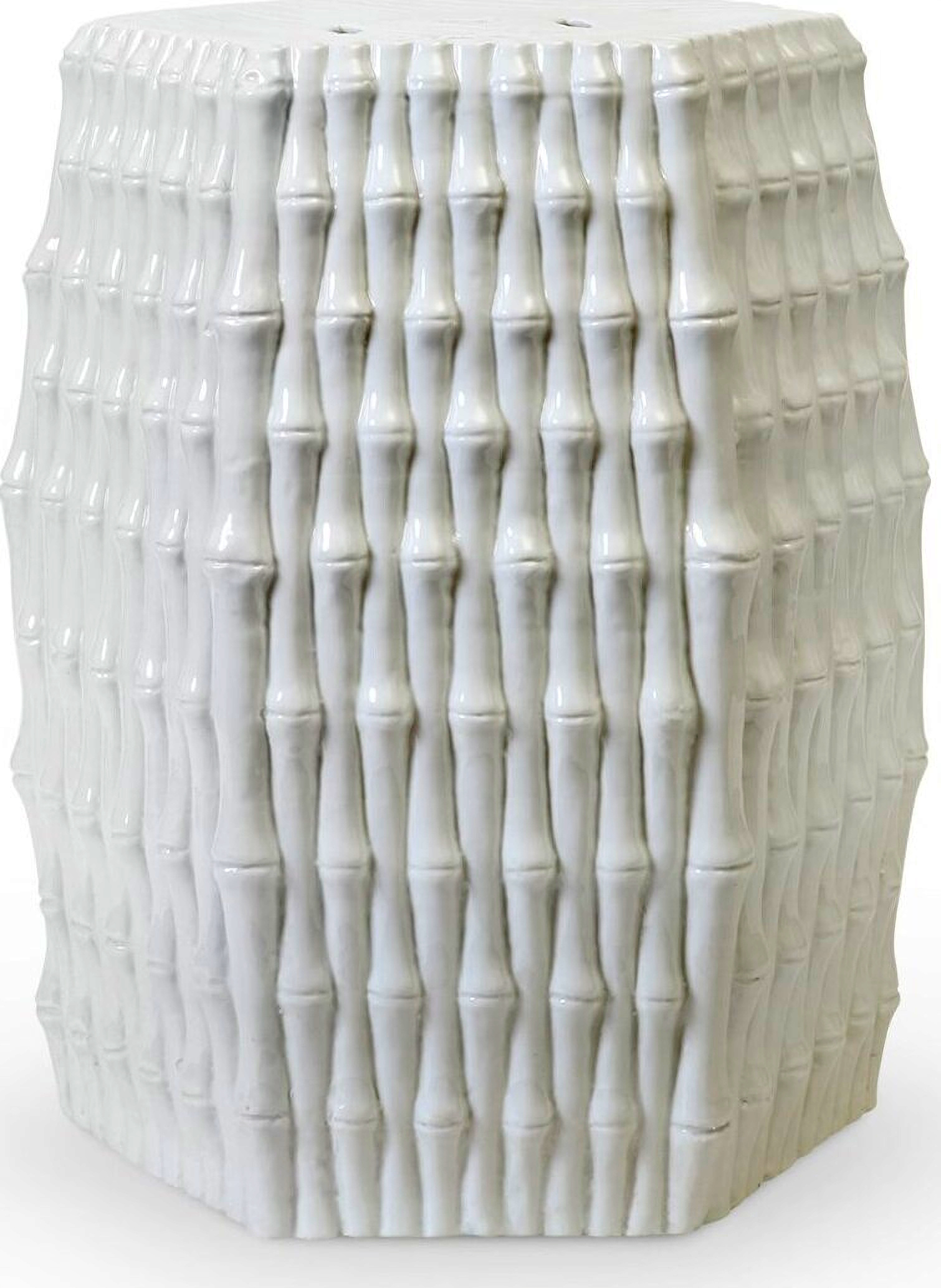 Burma Stool/Side Table In Cool White by Villa & House | 1StopBedrooms