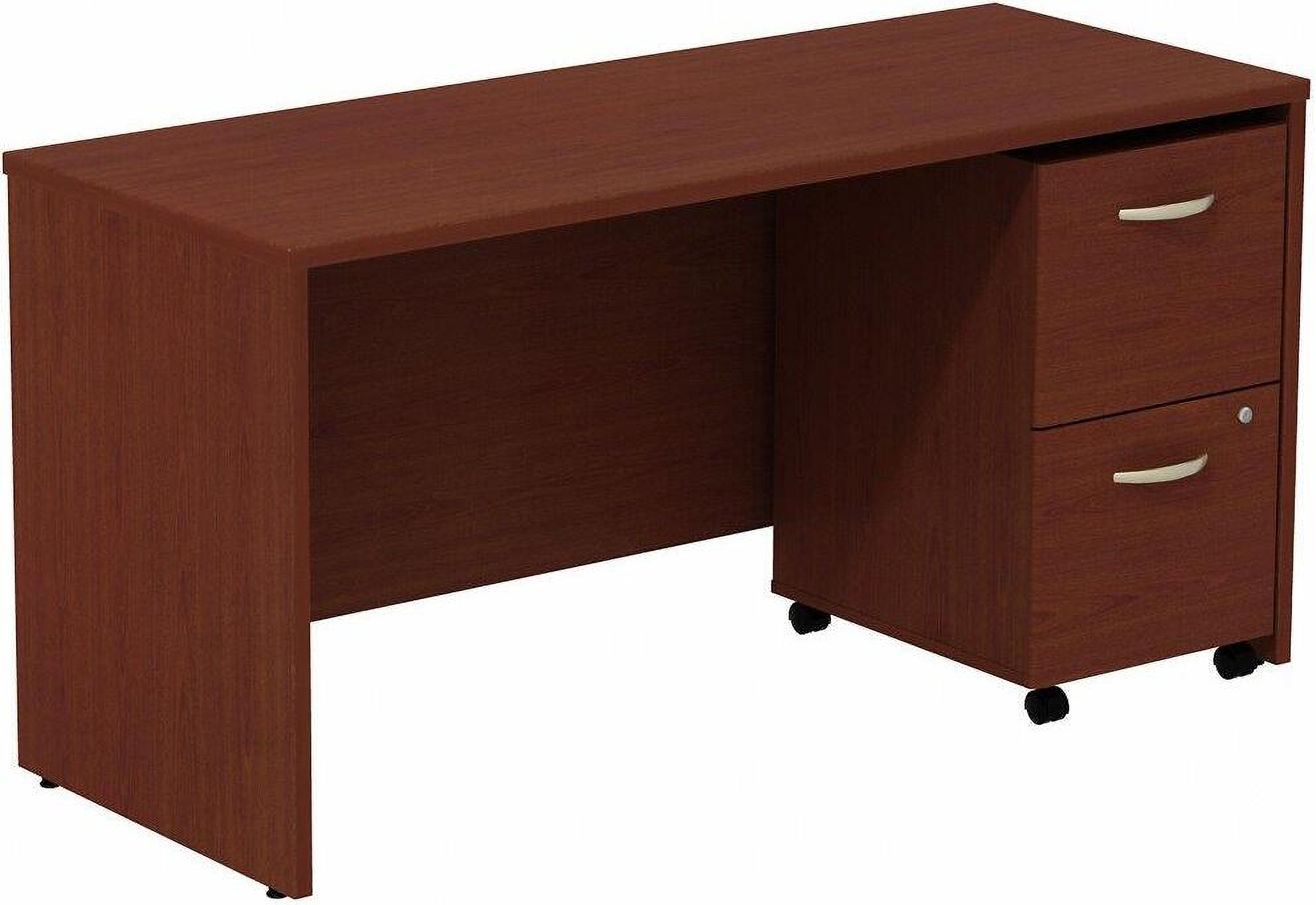 Business Furniture Series C 60W Desk/Credenza Shell with 2-Drawer ...