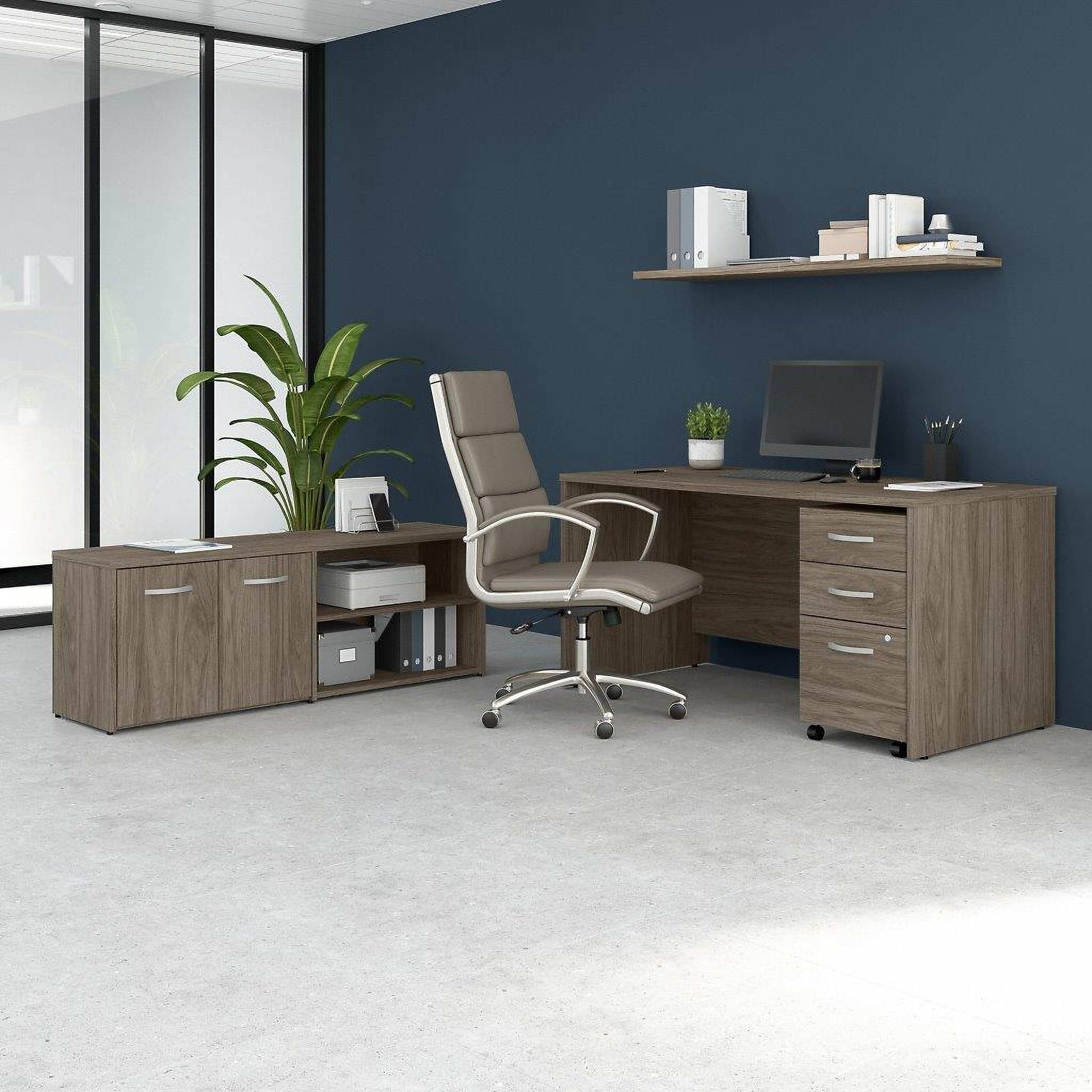 Bush Business Furniture Studio C 60W x 30D Office Desk with Storage ...