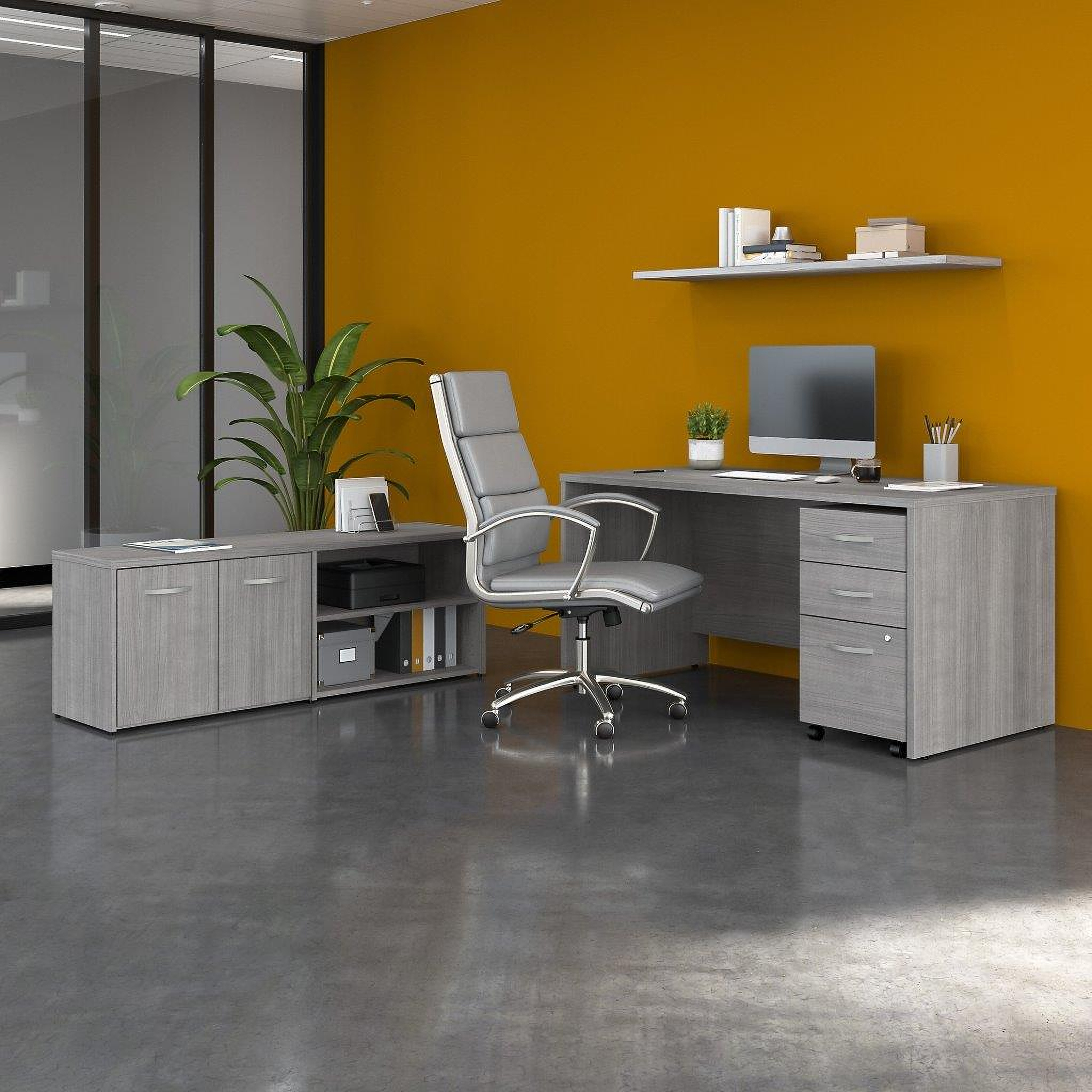 Bush Business Furniture Studio C 60W x 30D Office Desk with Storage ...