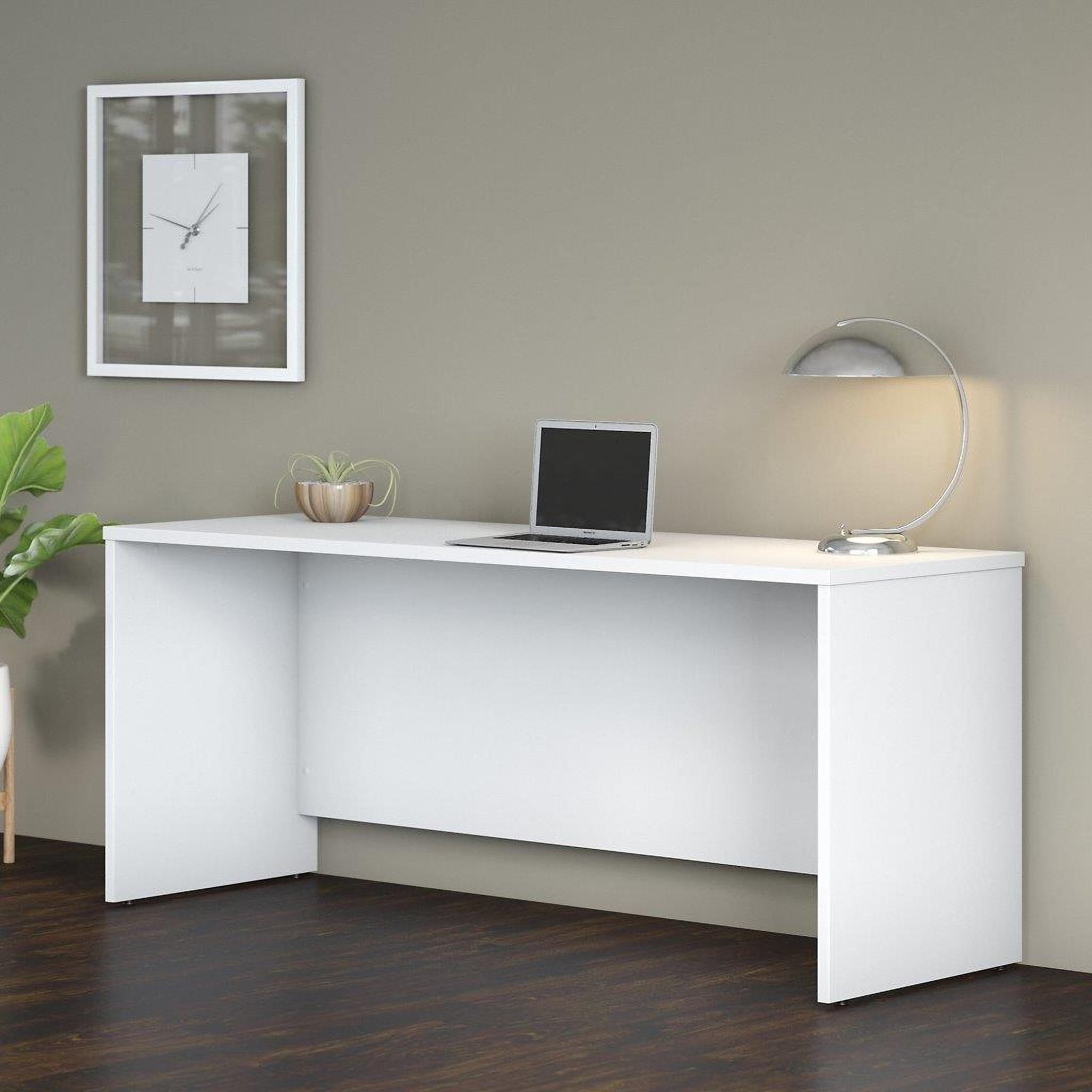 Bush Business Furniture Studio C 72W x 24D Credenza Desk in White by ...