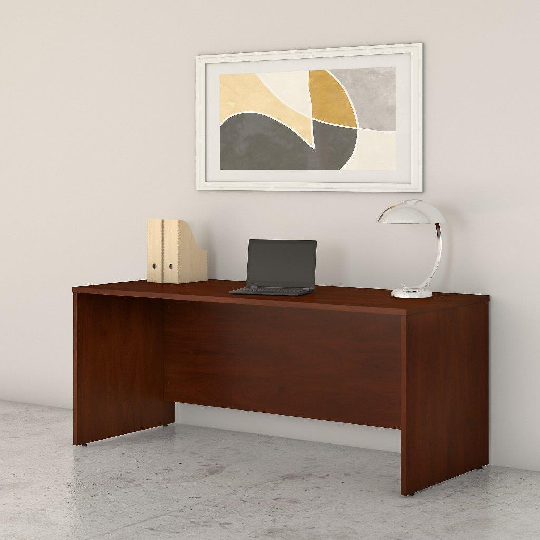 Bush Business Furniture Studio C 72W x 30D Office Desk in Hansen Cherry ...