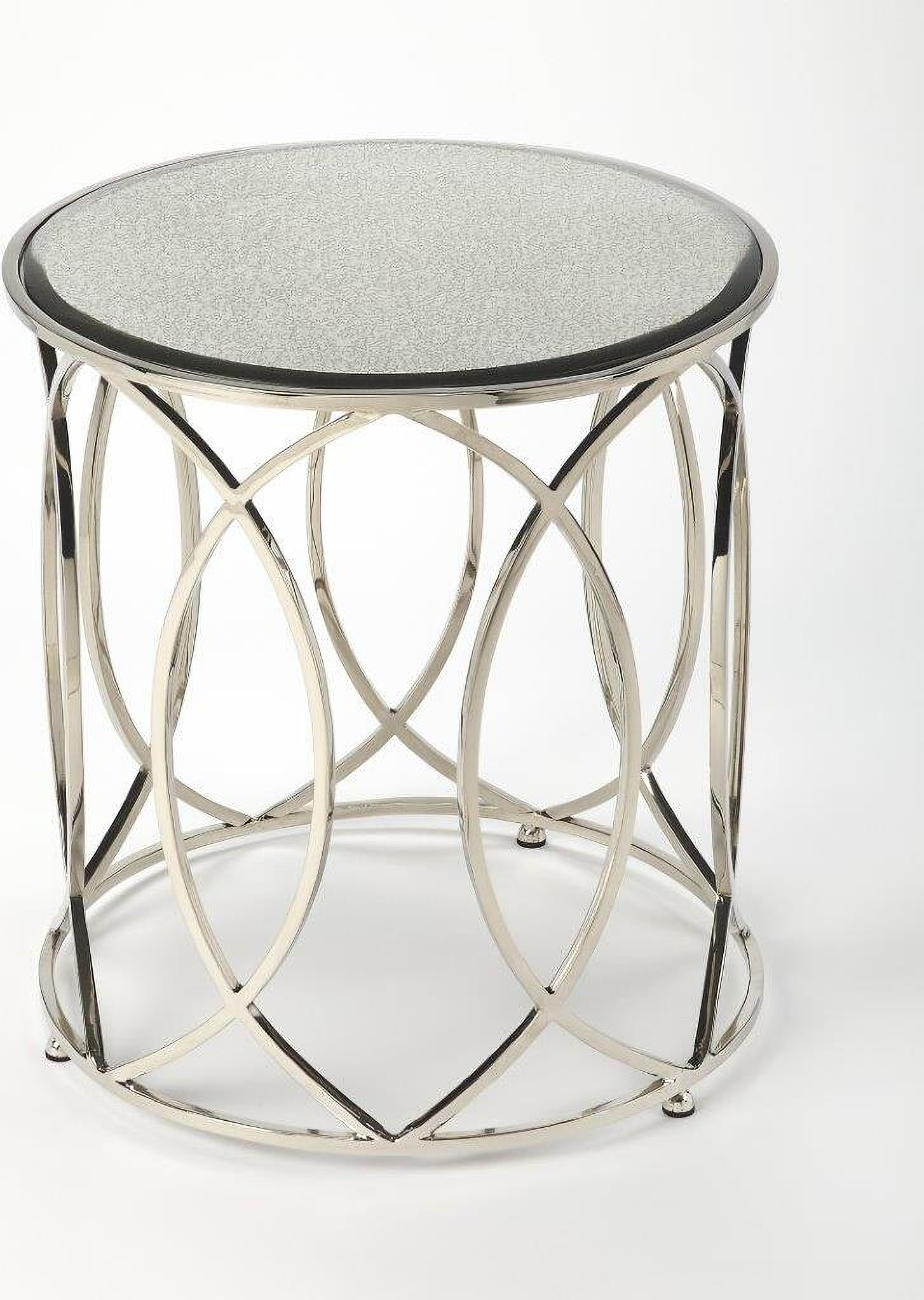 Butler Desiree Mirror And Nickel End Table by Butler Specialty Company ...