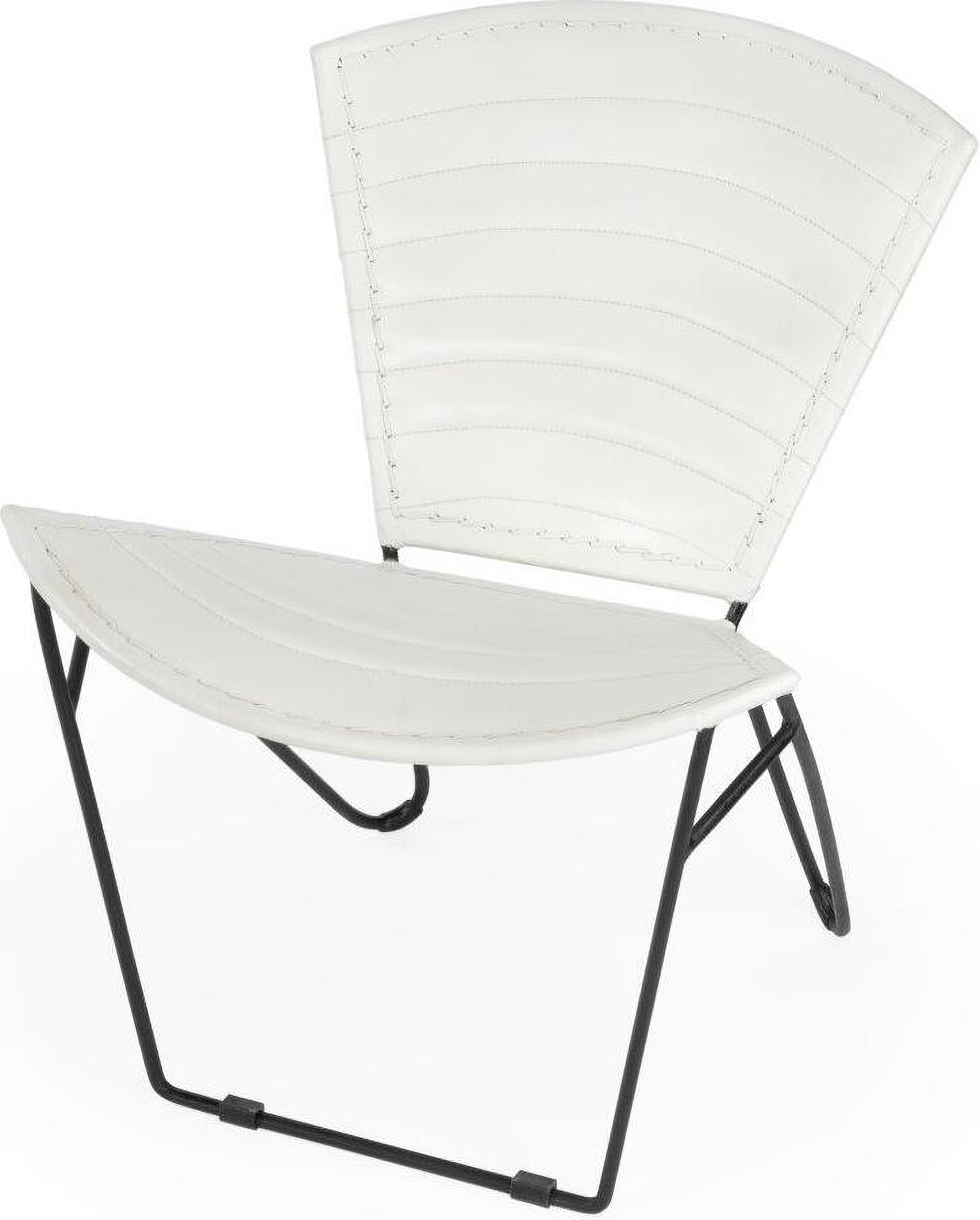 Butler Felix Iron and Leather Accent Chair In White by Butler Specialty ...