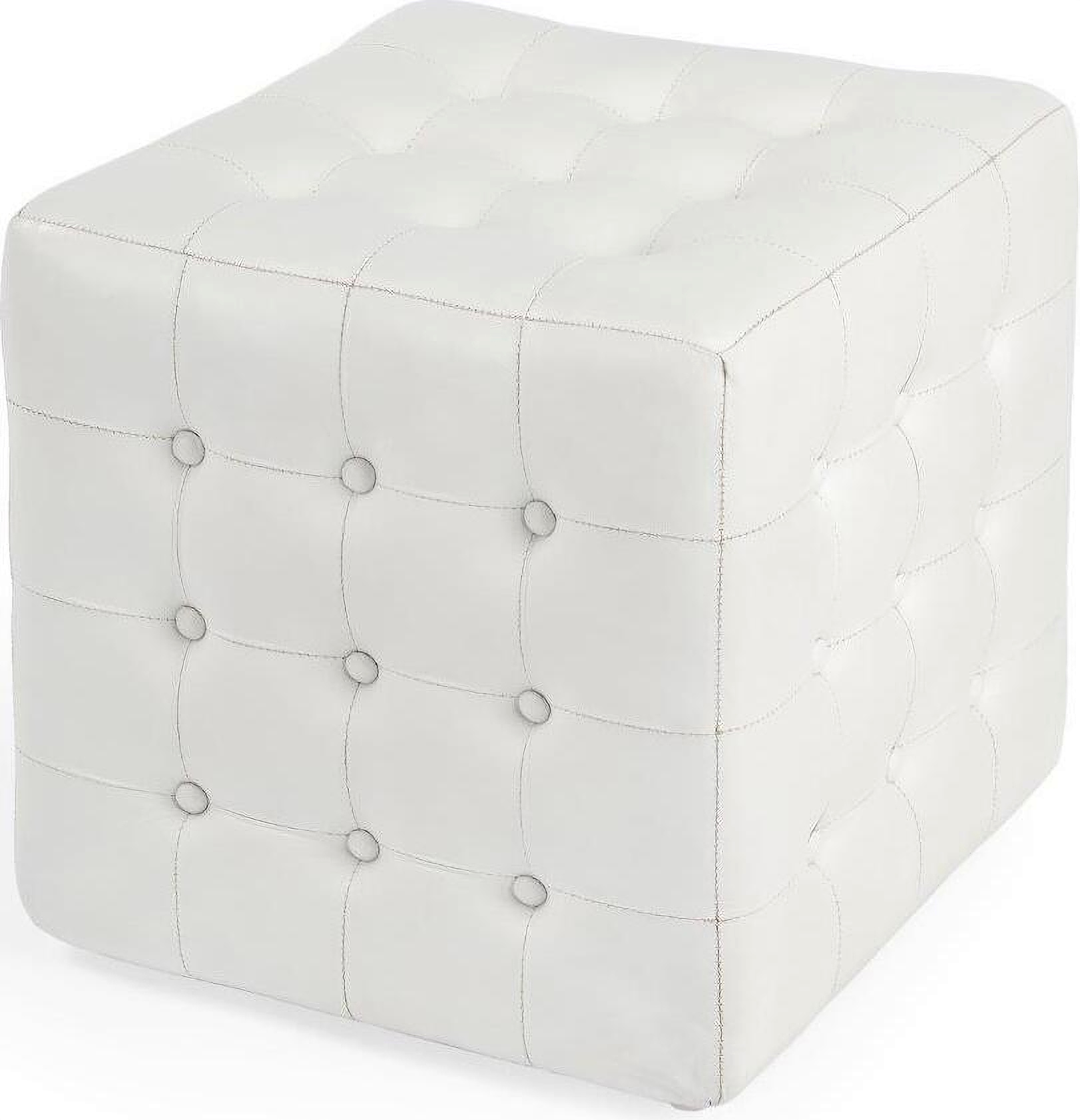 Butler Leon White Leather Ottoman by Butler Specialty Company ...