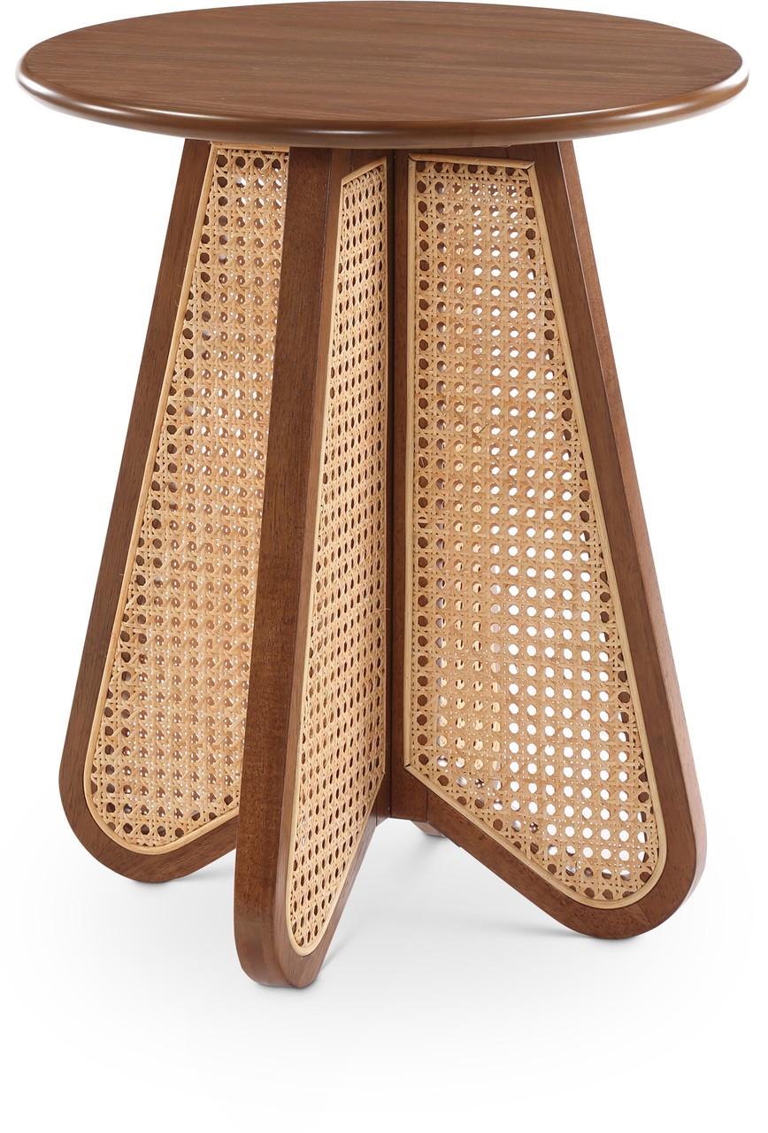 Butterfly End Table In Walnut by Meridian | 1StopBedrooms