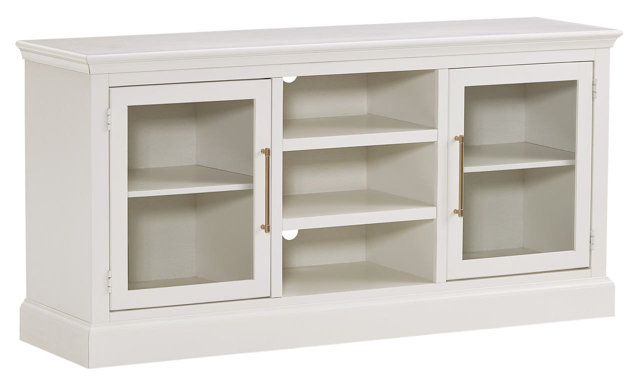 Byron 66 Inch Console with 2 Doors In White by Aspenhome | 1StopBedrooms
