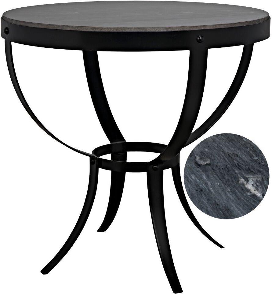 Byron Side Table In Black by Noir | 1StopBedrooms