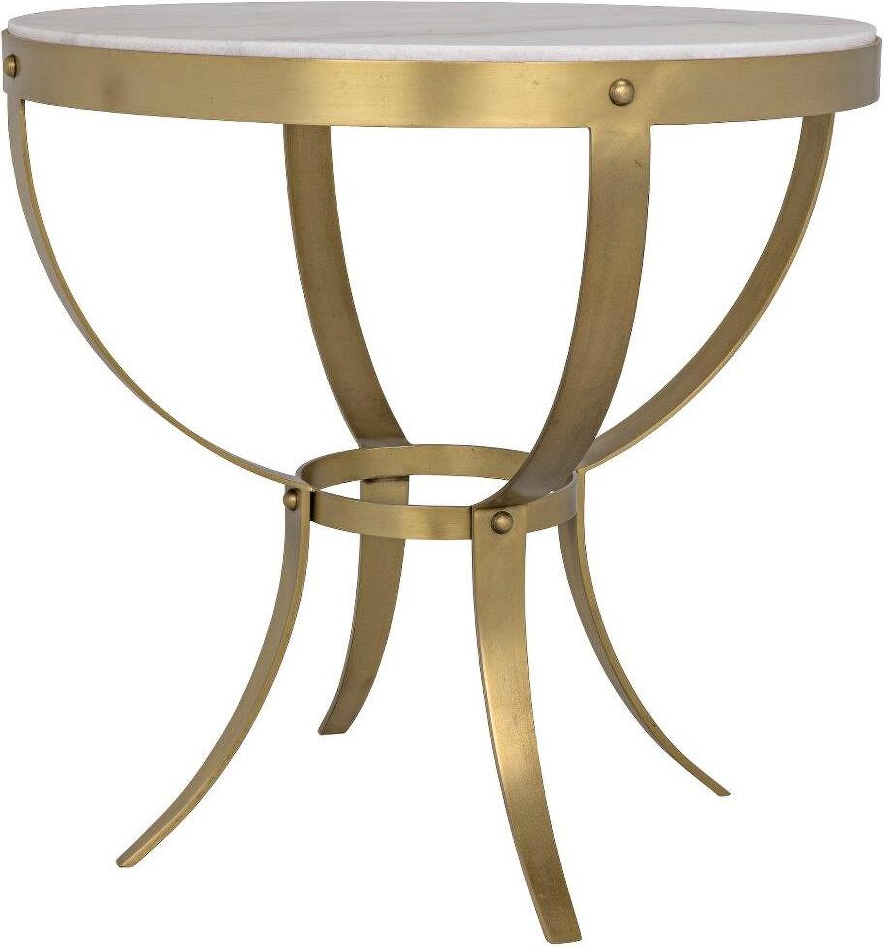 Byron Side Table In Gold by Noir | 1StopBedrooms