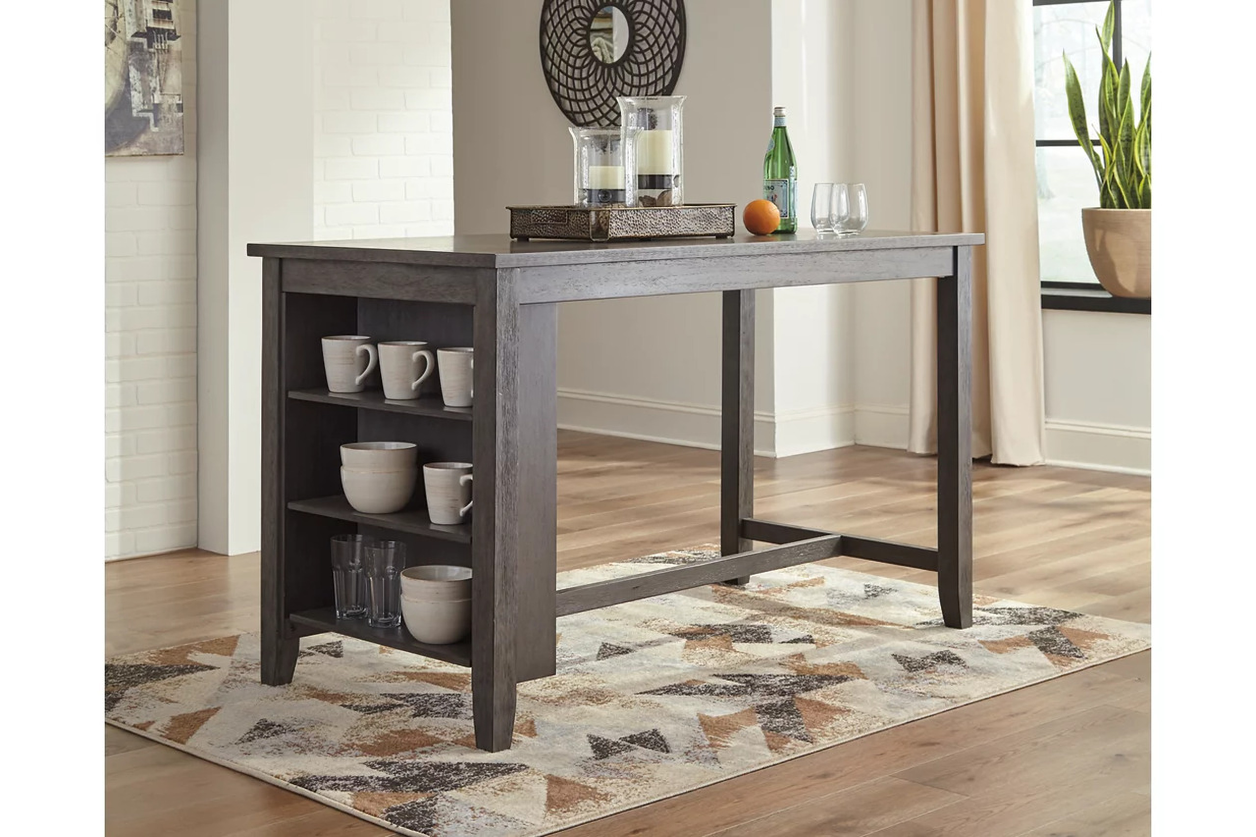 Caitbrook Gray Rectangular Counter Height Dining Table by Ashley ...