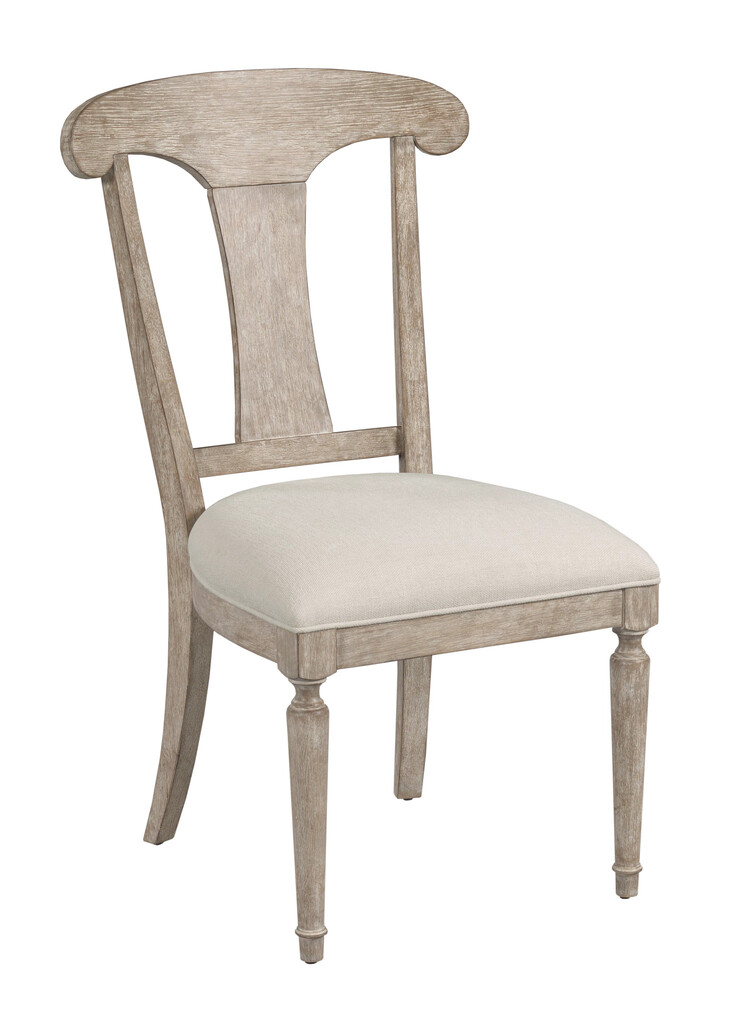 Cambric Maeve Wood Back Side Chair In Creme and Natural by American ...