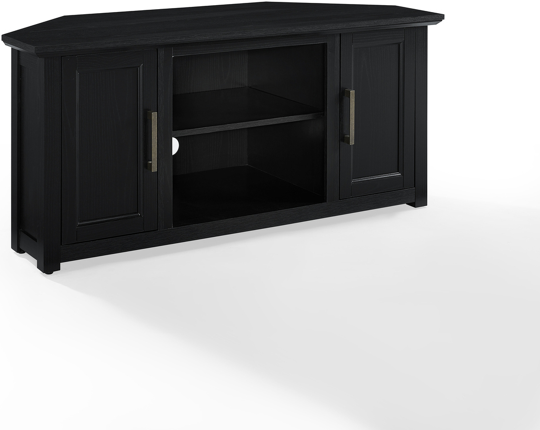 Camden Corner TV Stand For 50+ Inch TVs In Black by Crosley Brands ...